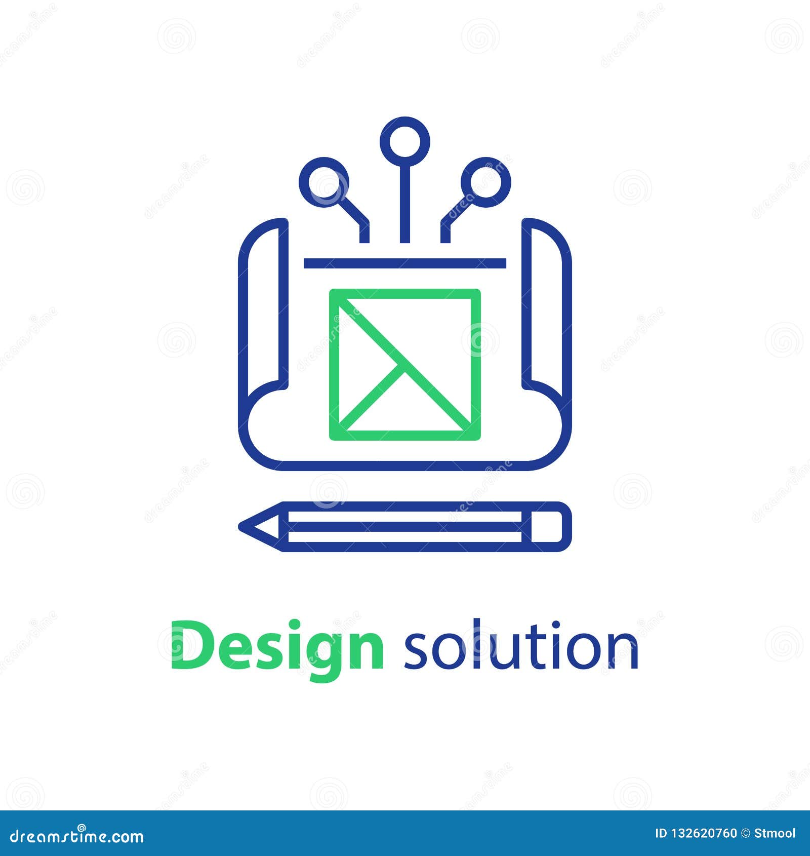 Project Elaboration Black Icon Concept. Project Elaboration Flat Vector ...