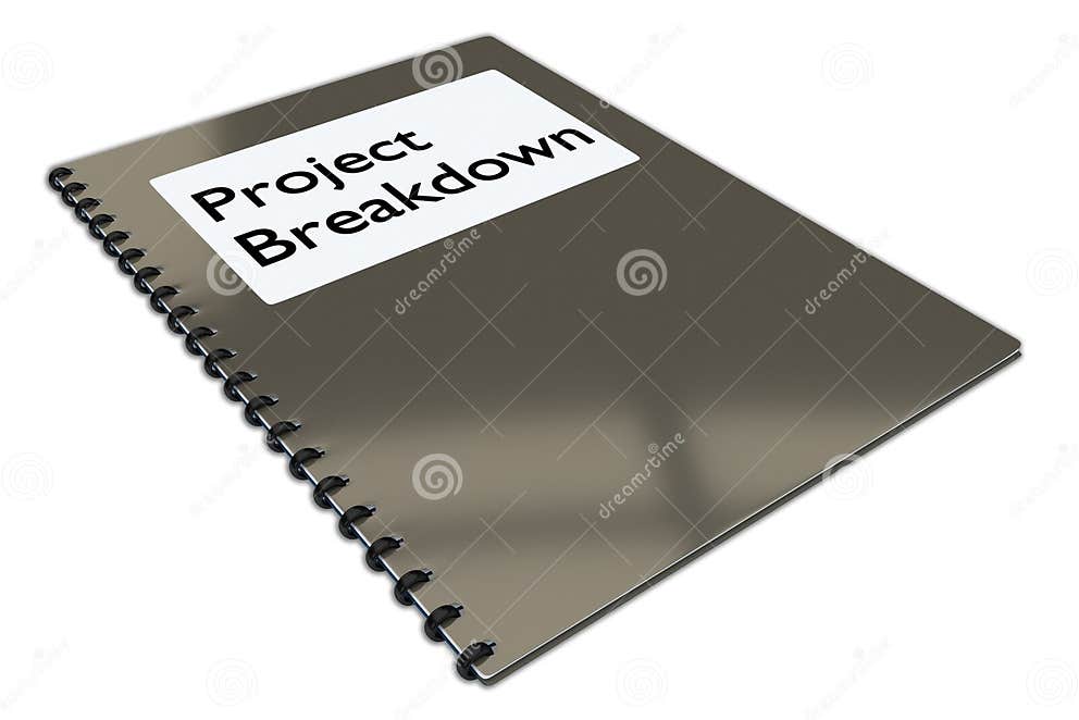 Project Breakdown concept stock illustration. Illustration of plan ...