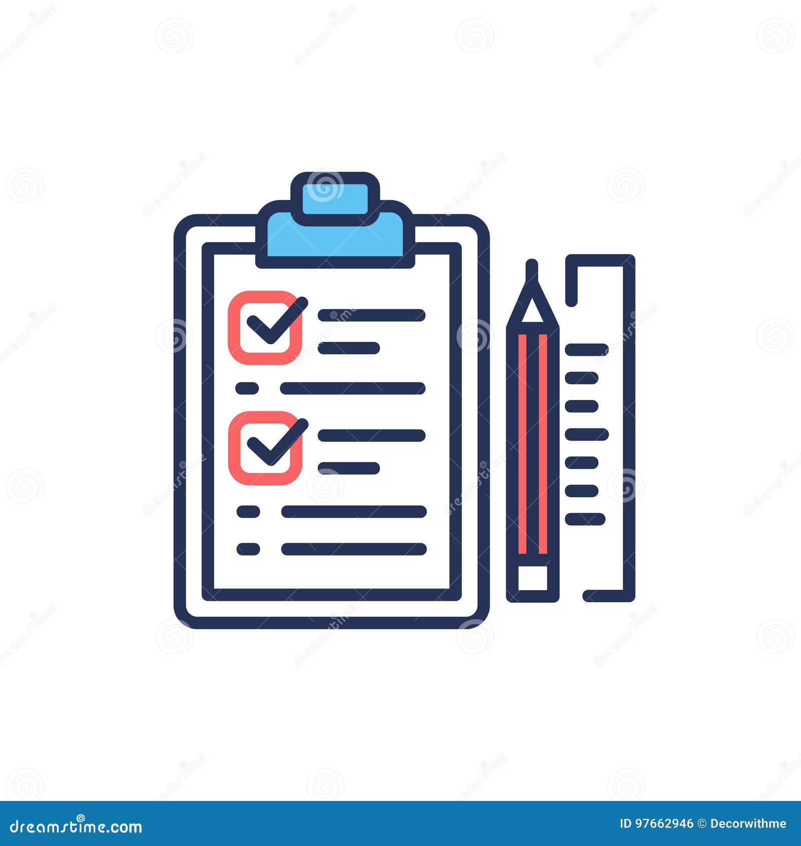 Project Briefing - Modern Vector Line Design Icon. Stock Vector ...