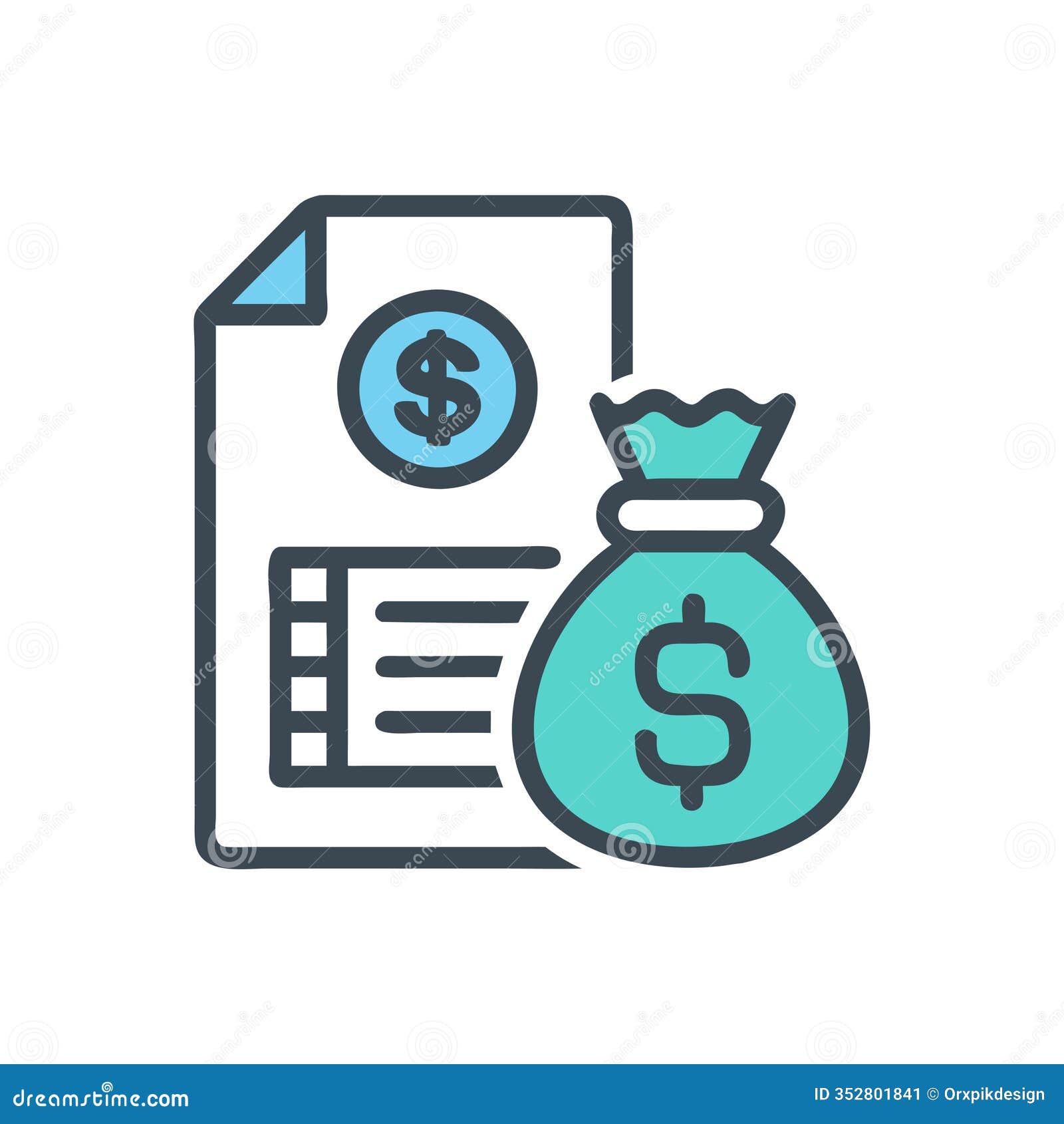 Project Budget Icon for Financial Planning Stock Vector - Illustration ...