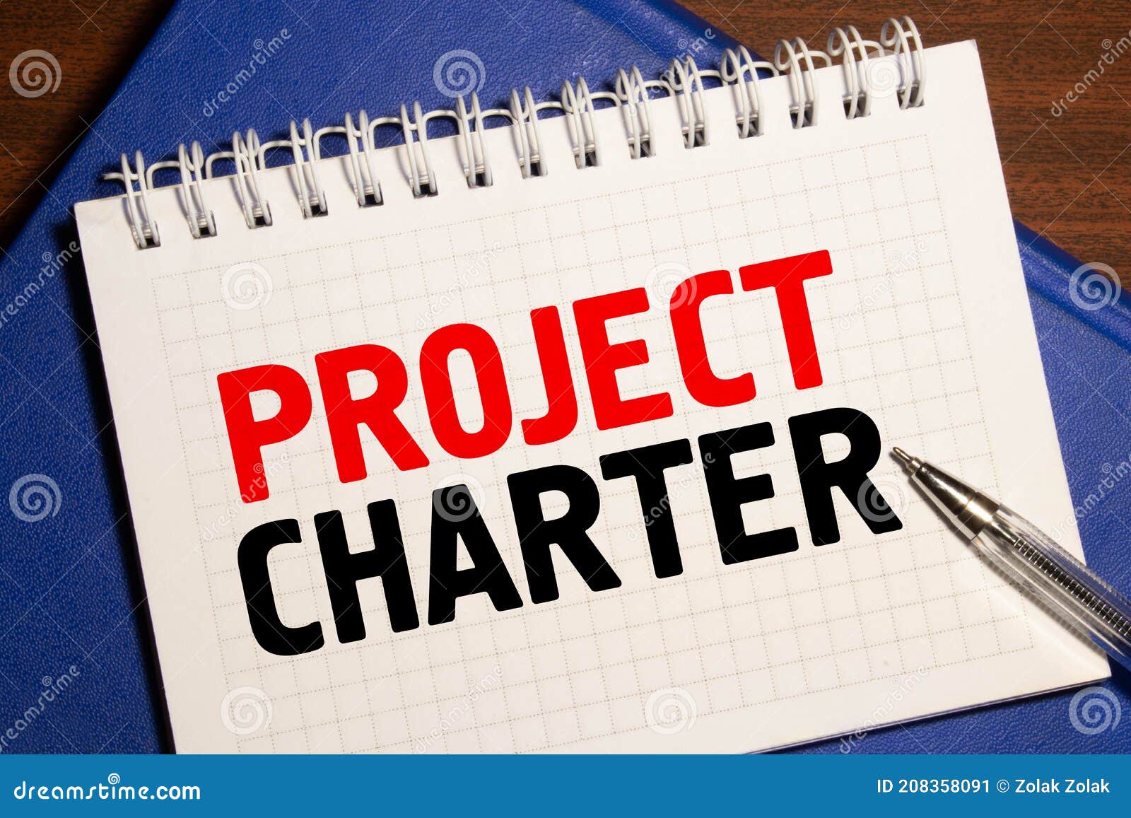 Project Charter Method Text With Keywords Isolated On White Board ...