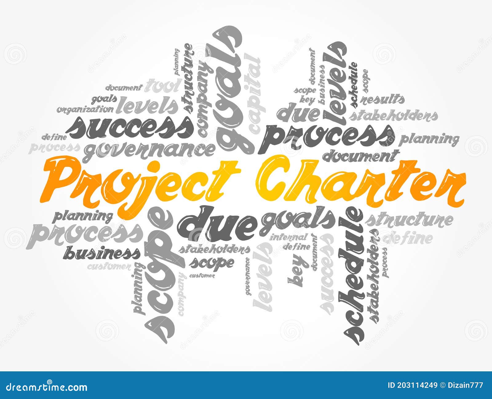 Project Charter Word Cloud Collage Royalty-Free Stock Image ...