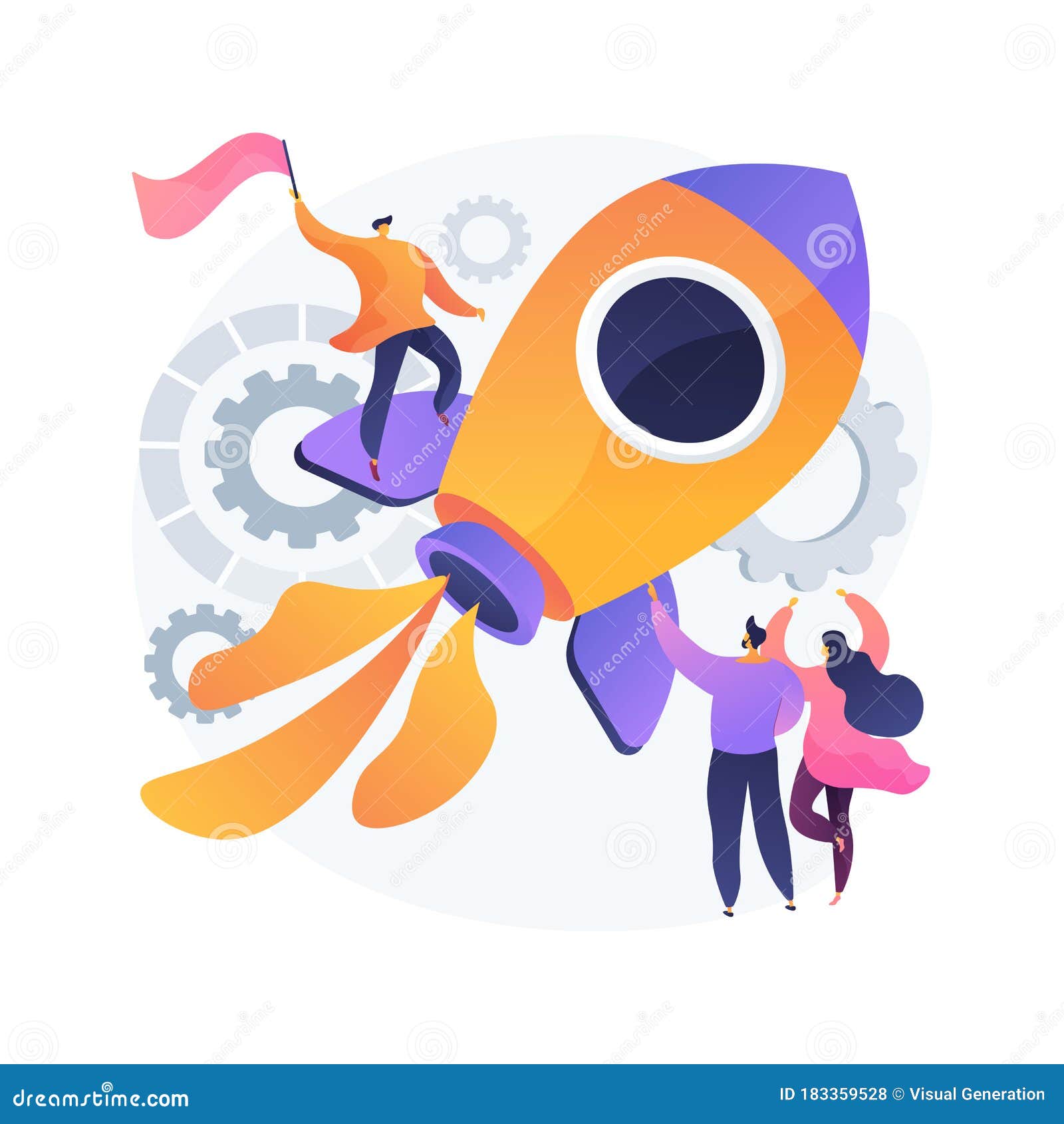 Project Closure. Project Managment, Life Cycle. Modern Vector ...