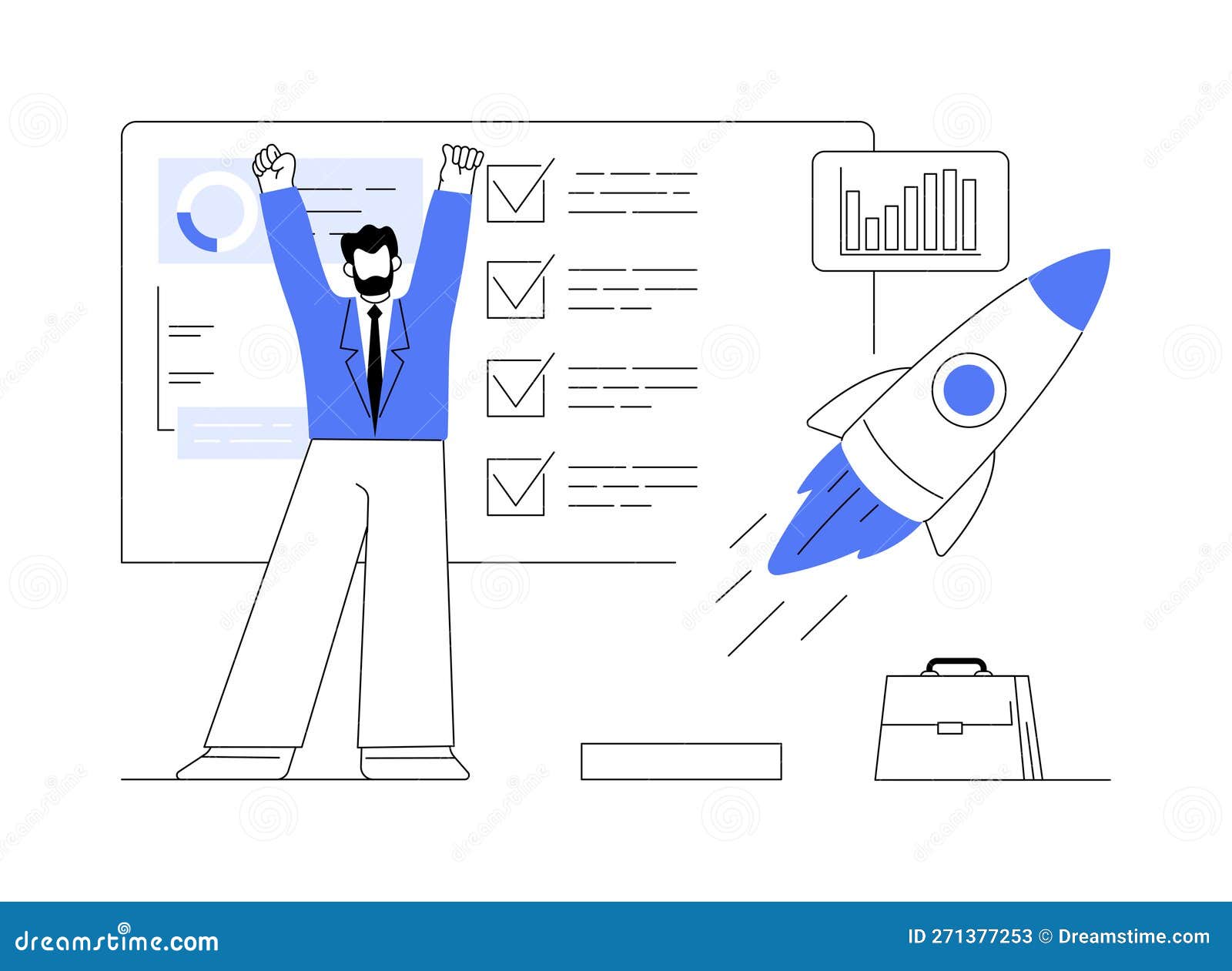 Project Closure Abstract Concept Vector Illustration. Stock Vector ...