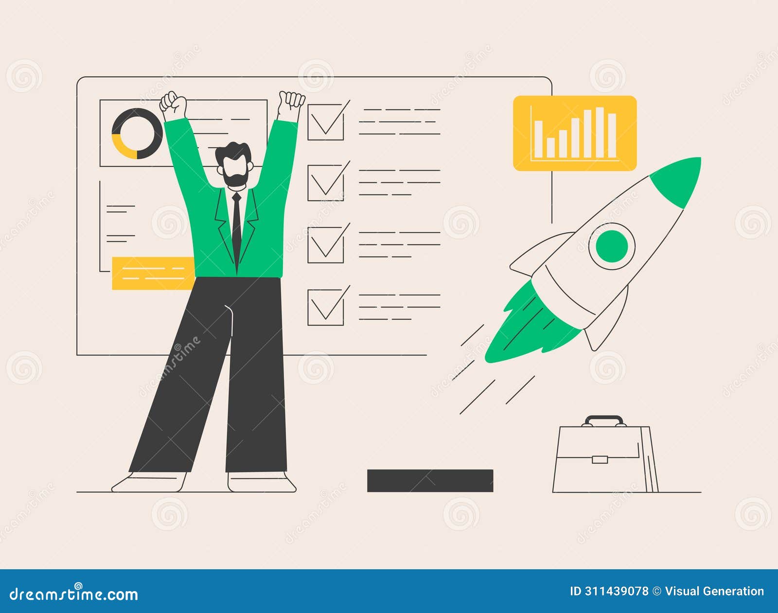 Project Closure Abstract Concept Vector Illustration. Stock Vector ...