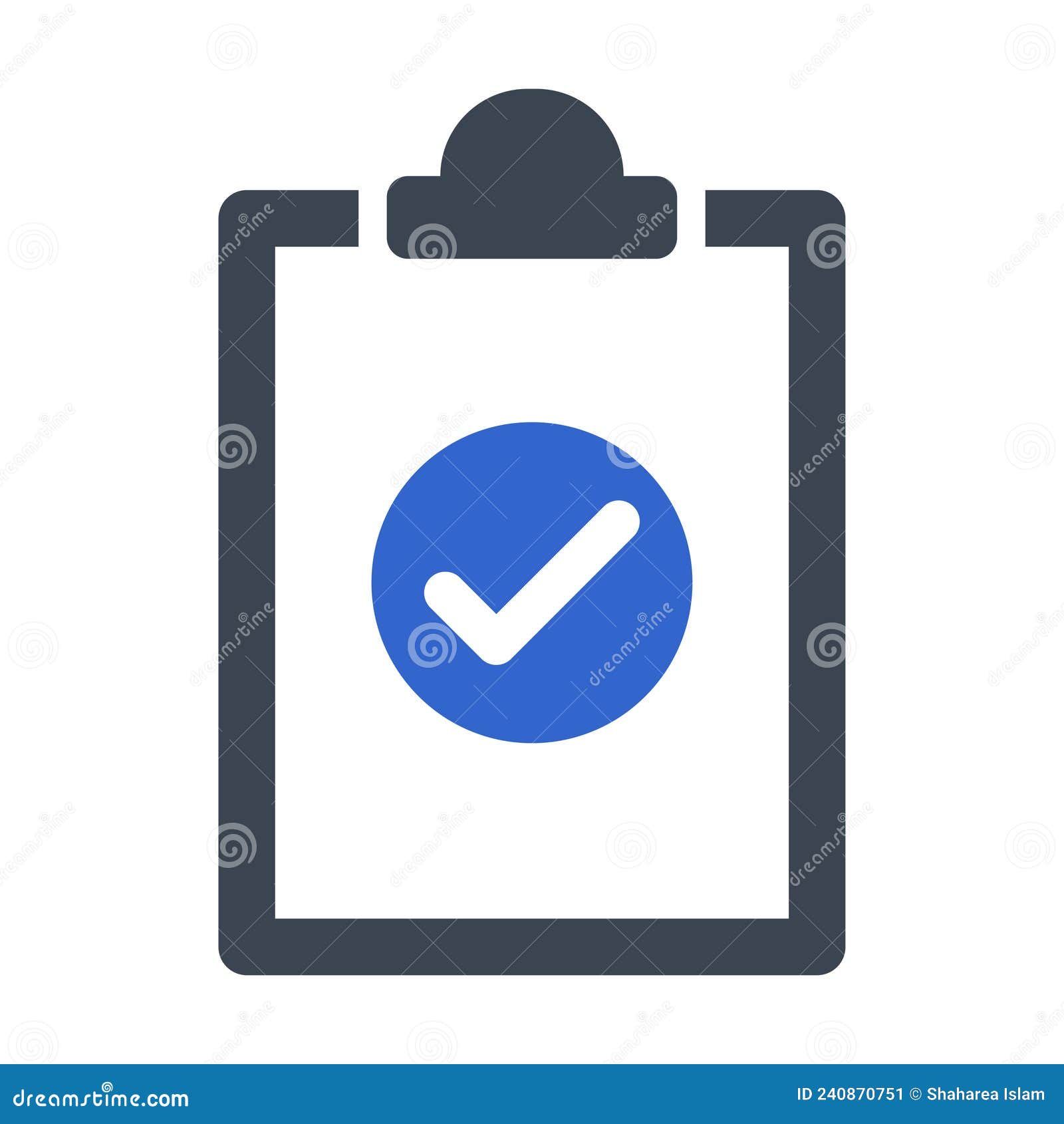 Project Complete icon stock vector. Illustration of report - 240870751