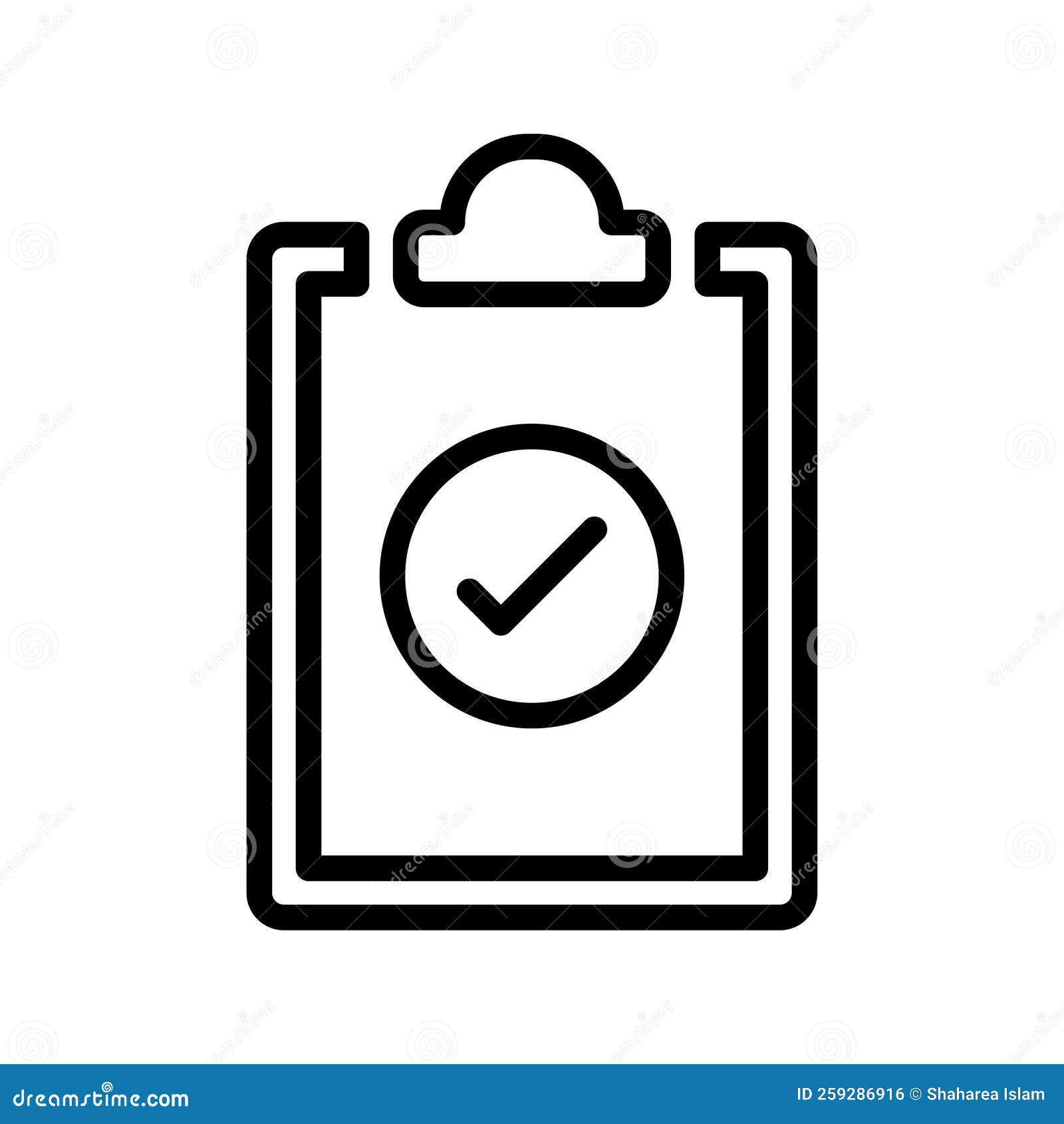 Project Complete icon stock vector. Illustration of checklist - 259286916