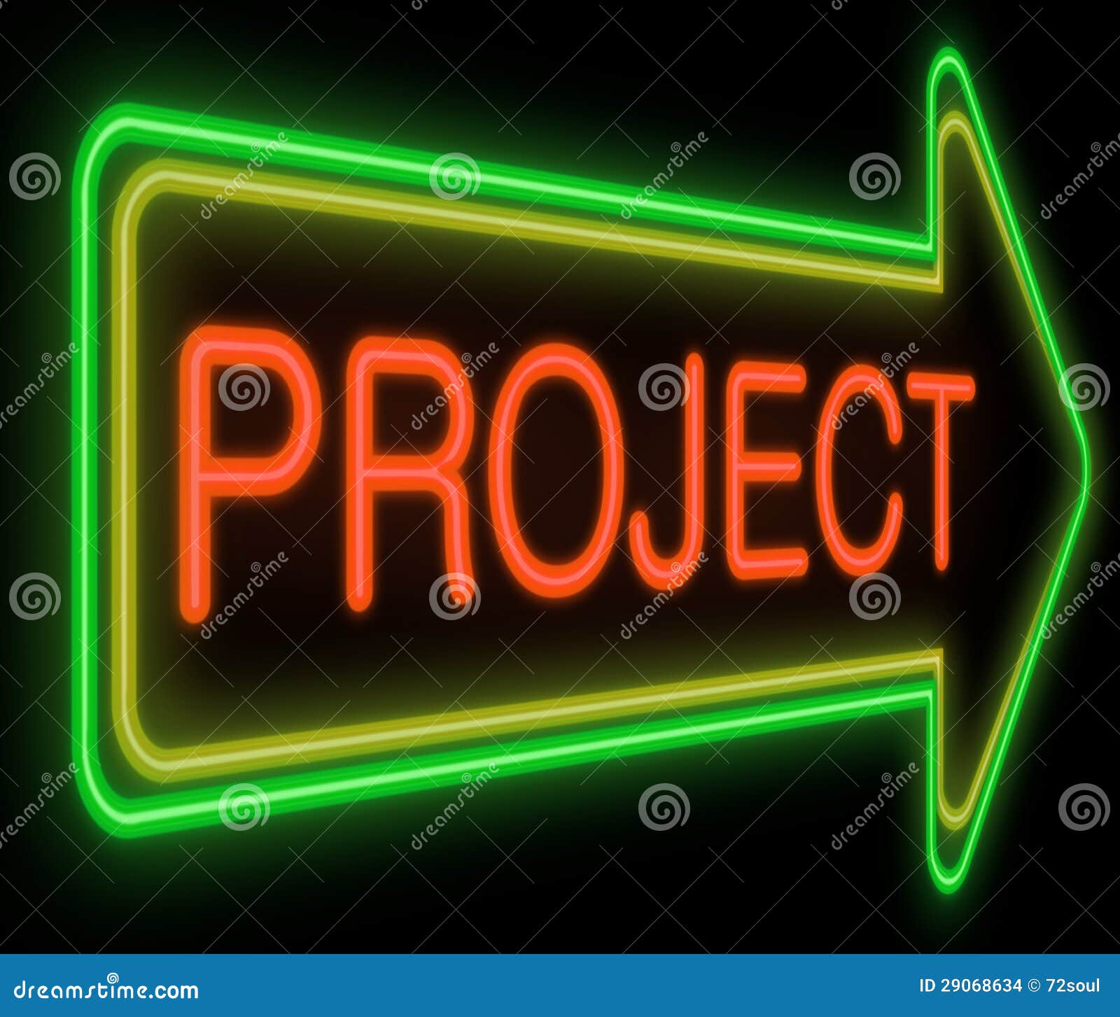 Project concept. stock illustration. Illustration of signage - 29068634