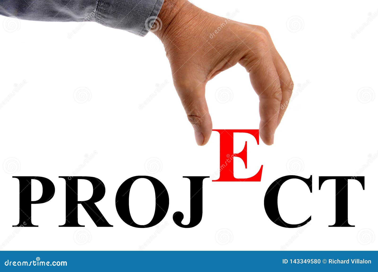 Project Concept with Letters of the Alphabet Stock Illustration ...