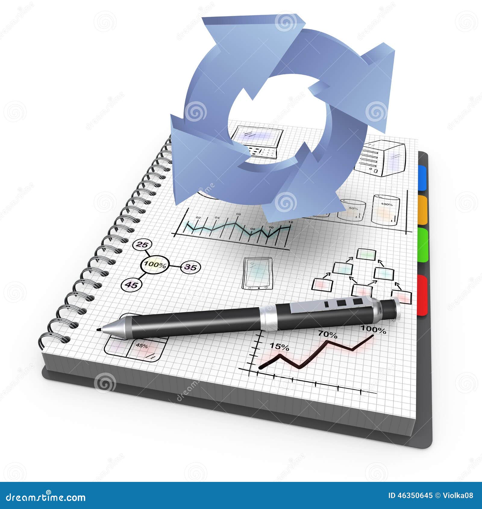 Project concept stock illustration. Illustration of presentation - 46350645