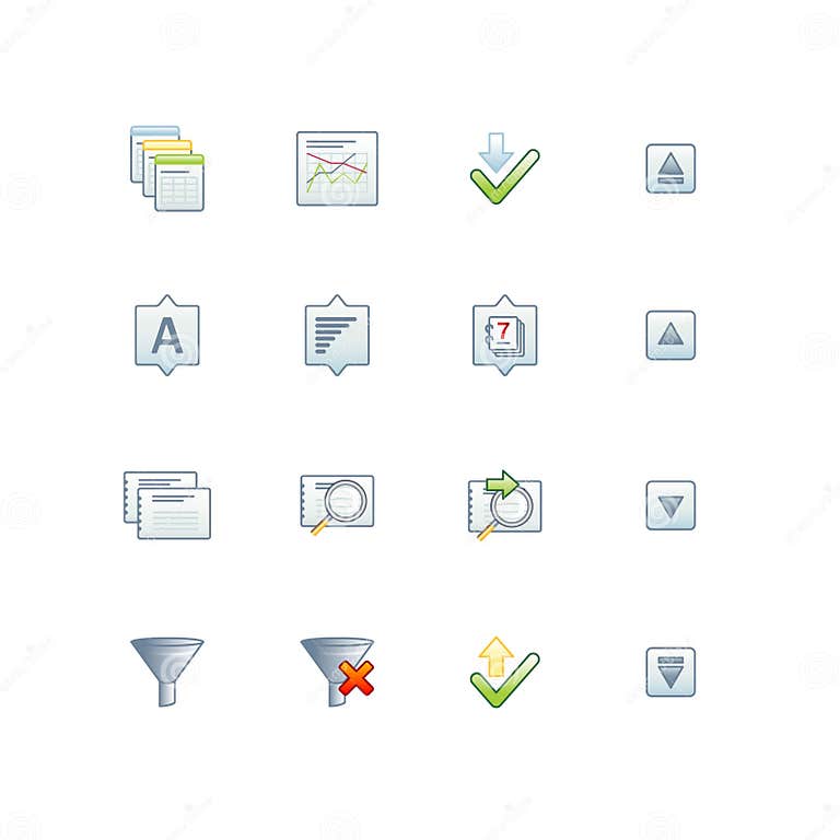 Project database icons 2 stock vector. Illustration of text - 3239477