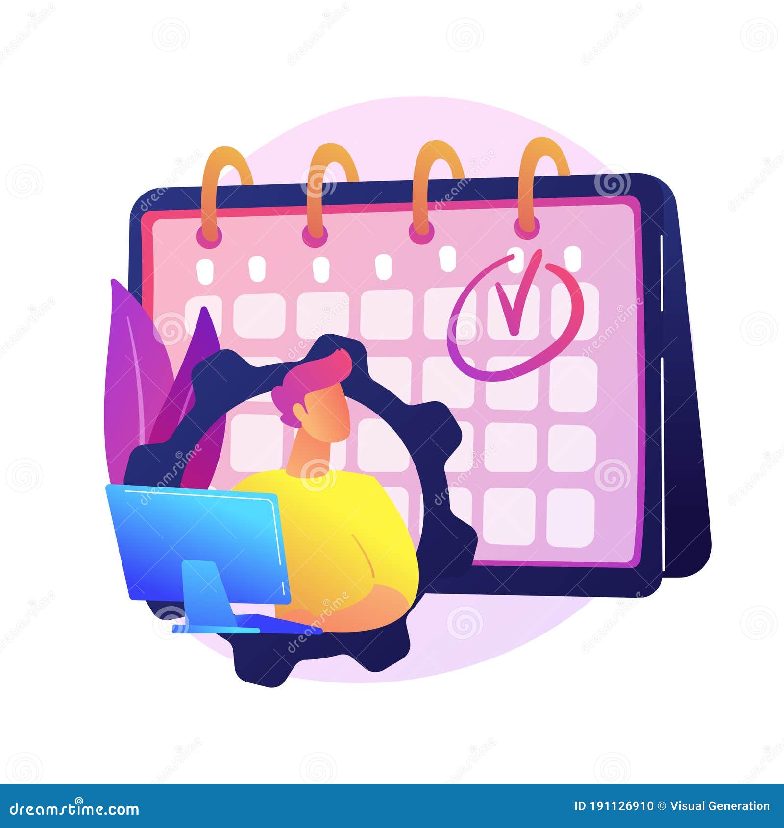 Project Deadline Date Planning Vector Concept Metaphor. Stock Vector ...