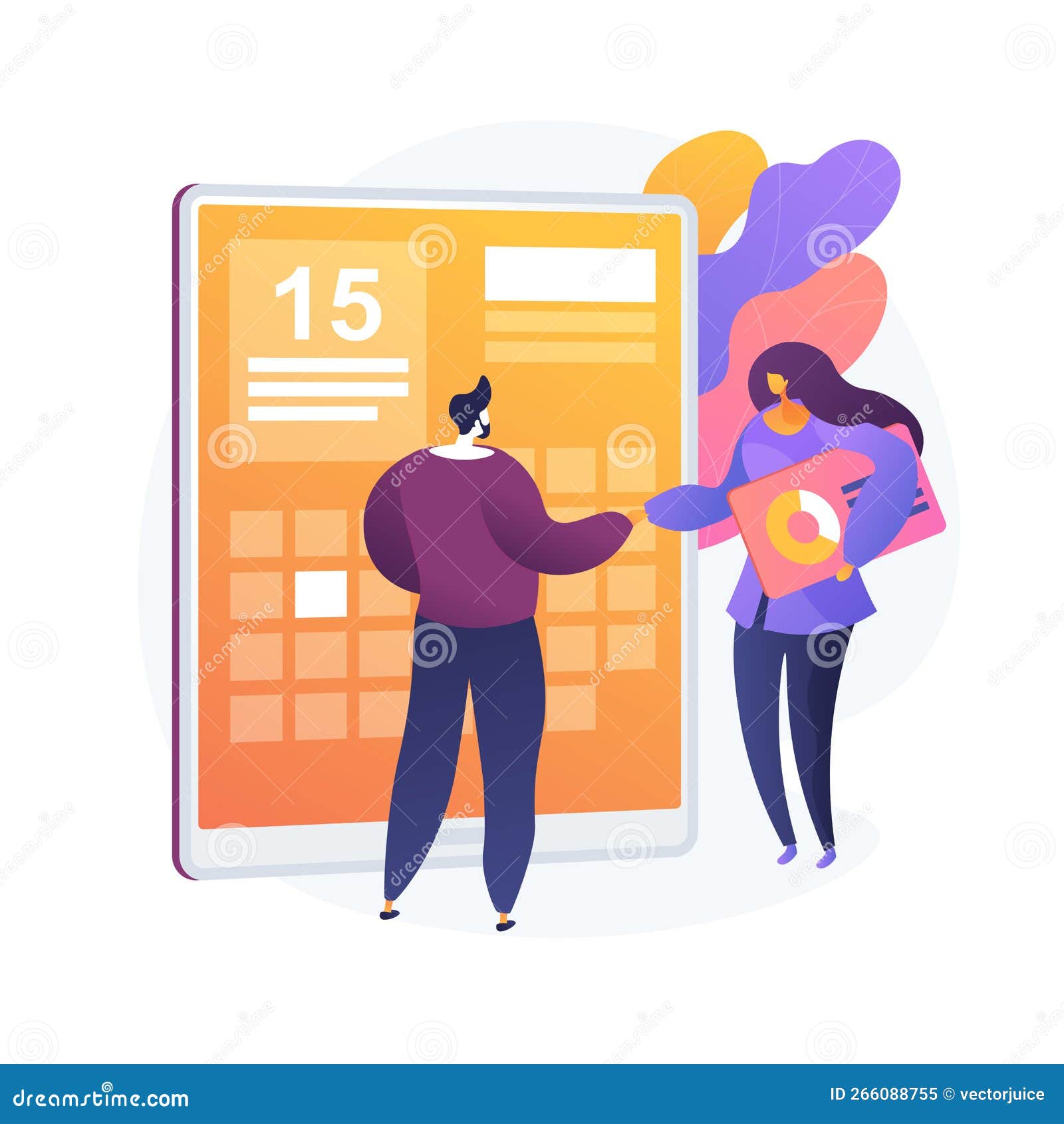 Project Deadline Date Planning Vector Concept Metaphor Stock Vector ...