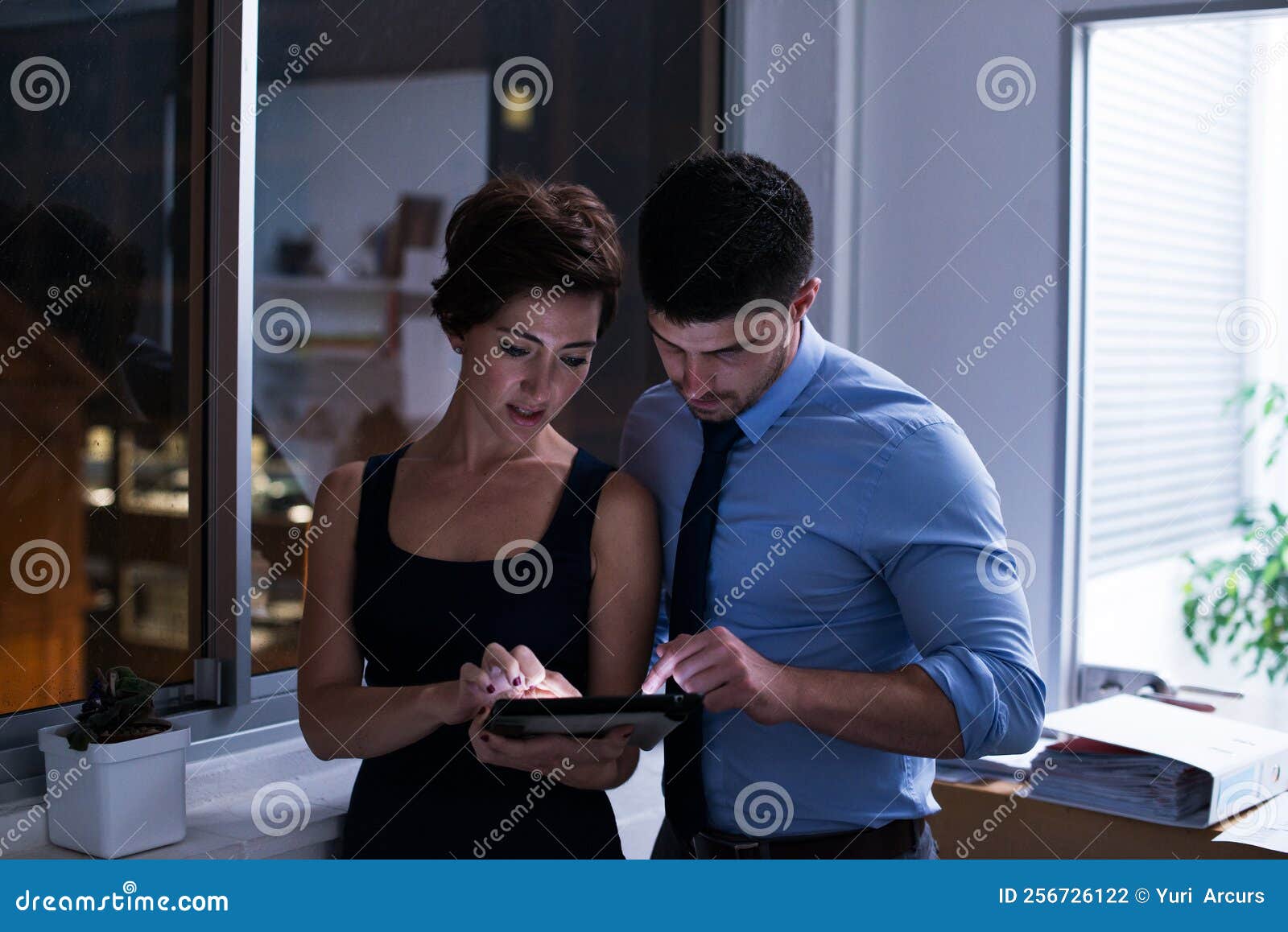 Project Deadlines Sometimes Need Long Hours Stock Photo - Image of ...
