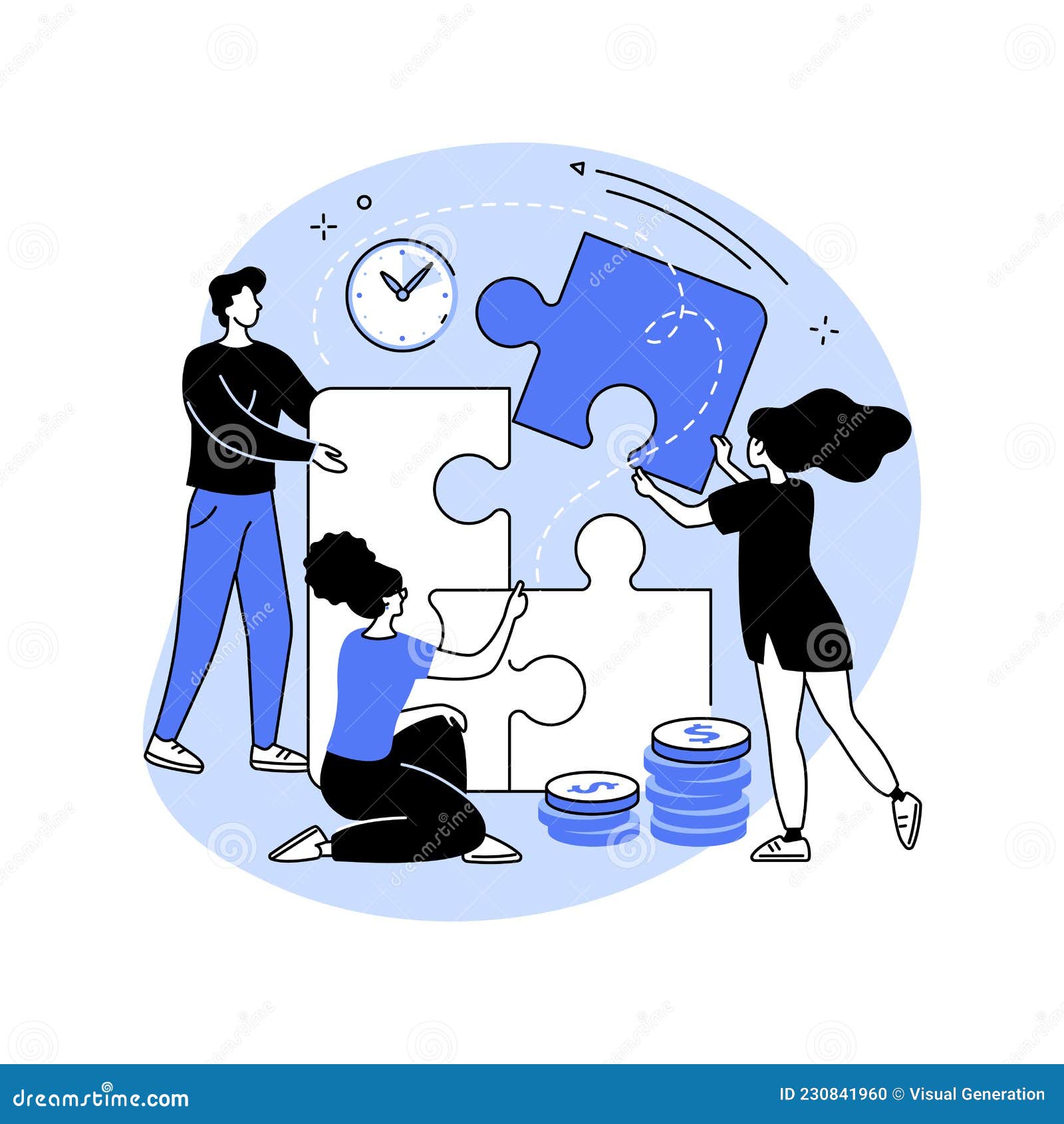 Project Delivery Abstract Concept Vector Illustration. Stock Vector ...
