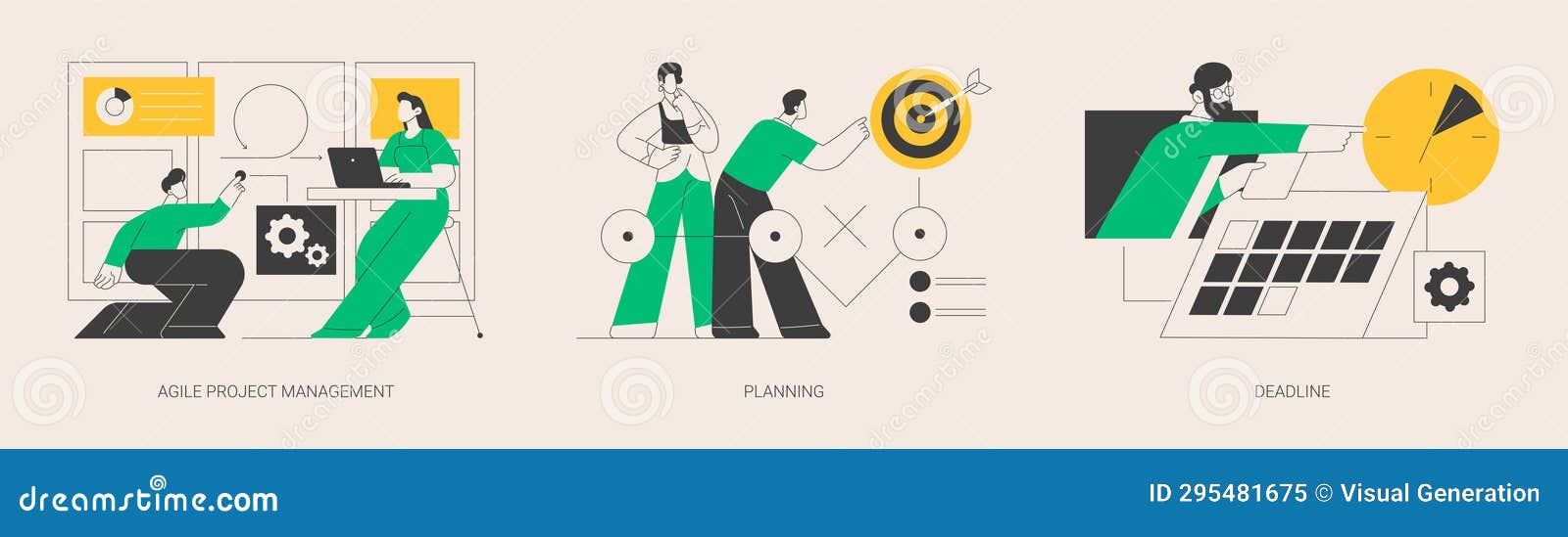 It Project Delivery Abstract Concept Vector Illustrations. Stock Vector ...