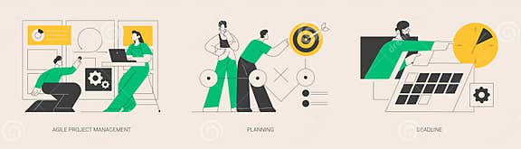 It Project Delivery Abstract Concept Vector Illustrations. Stock Vector ...