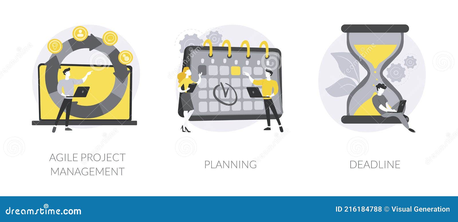 It Project Delivery Abstract Concept Vector Illustrations. Stock Vector ...