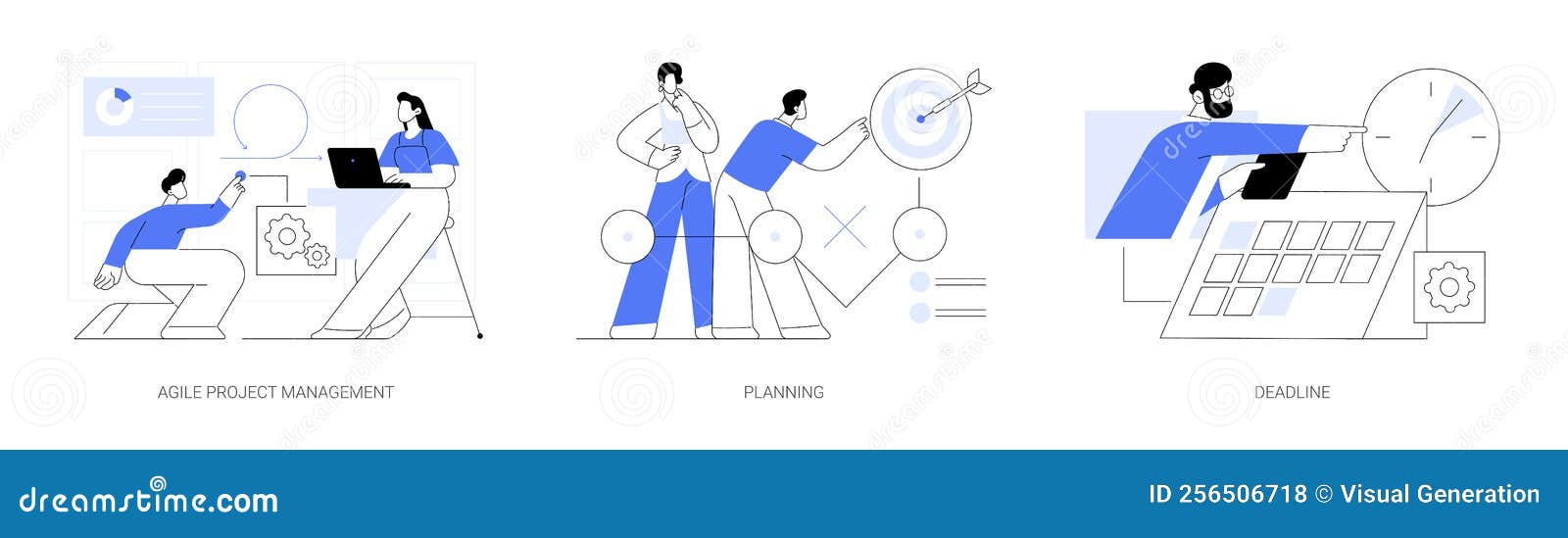 It Project Delivery Abstract Concept Vector Illustrations. Stock Vector ...