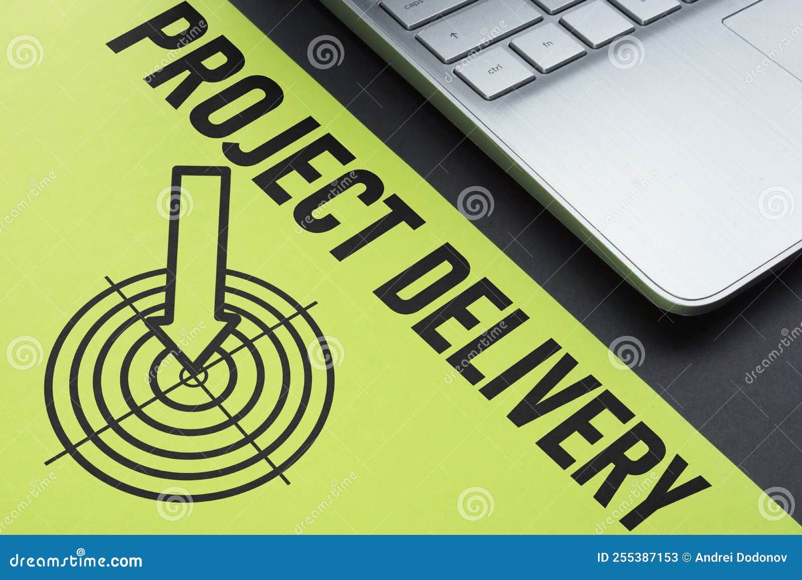 Project Delivery is Shown Using the Text Stock Image - Image of office ...