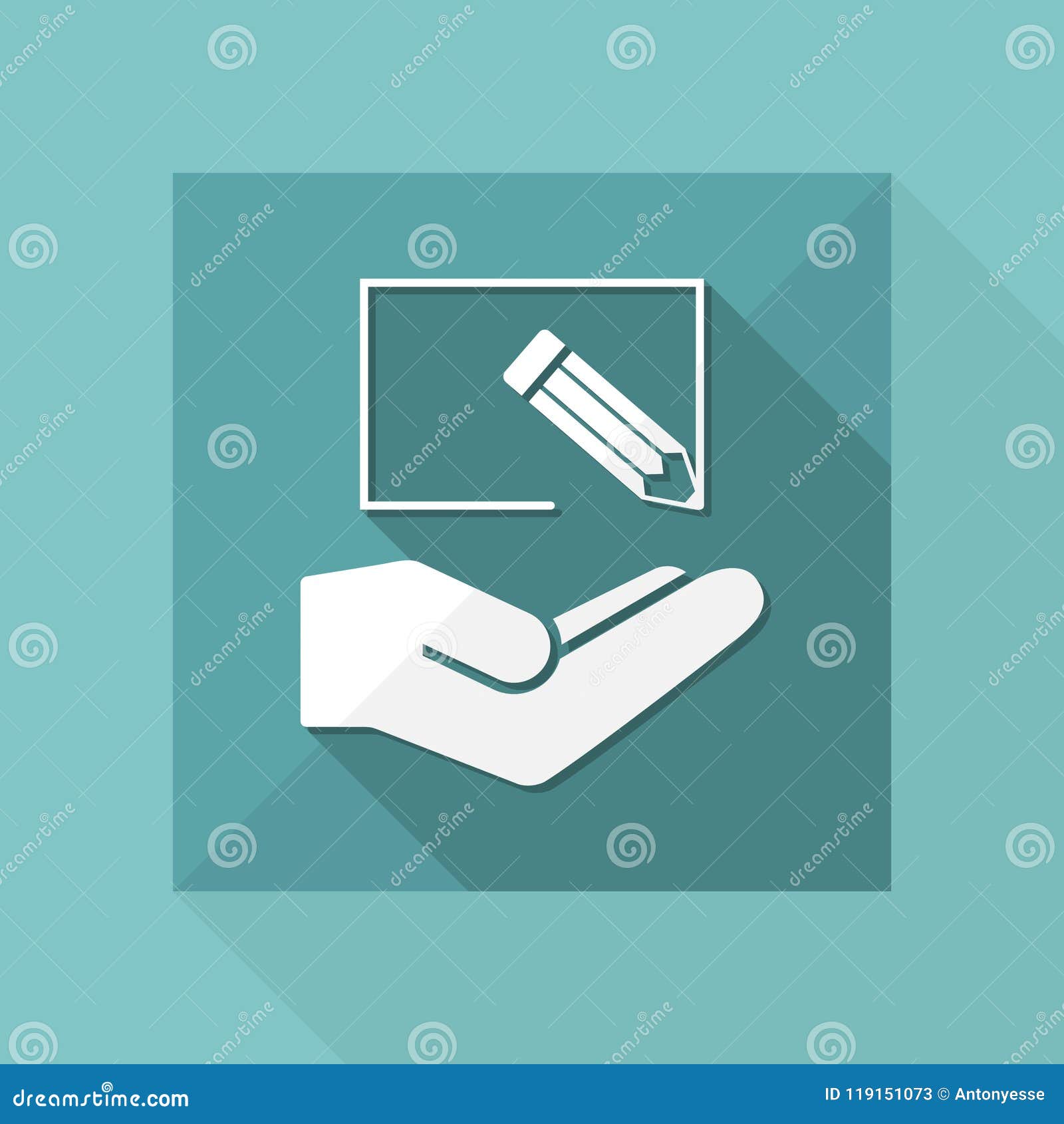 Project design - flat icon stock vector. Illustration of drafting ...