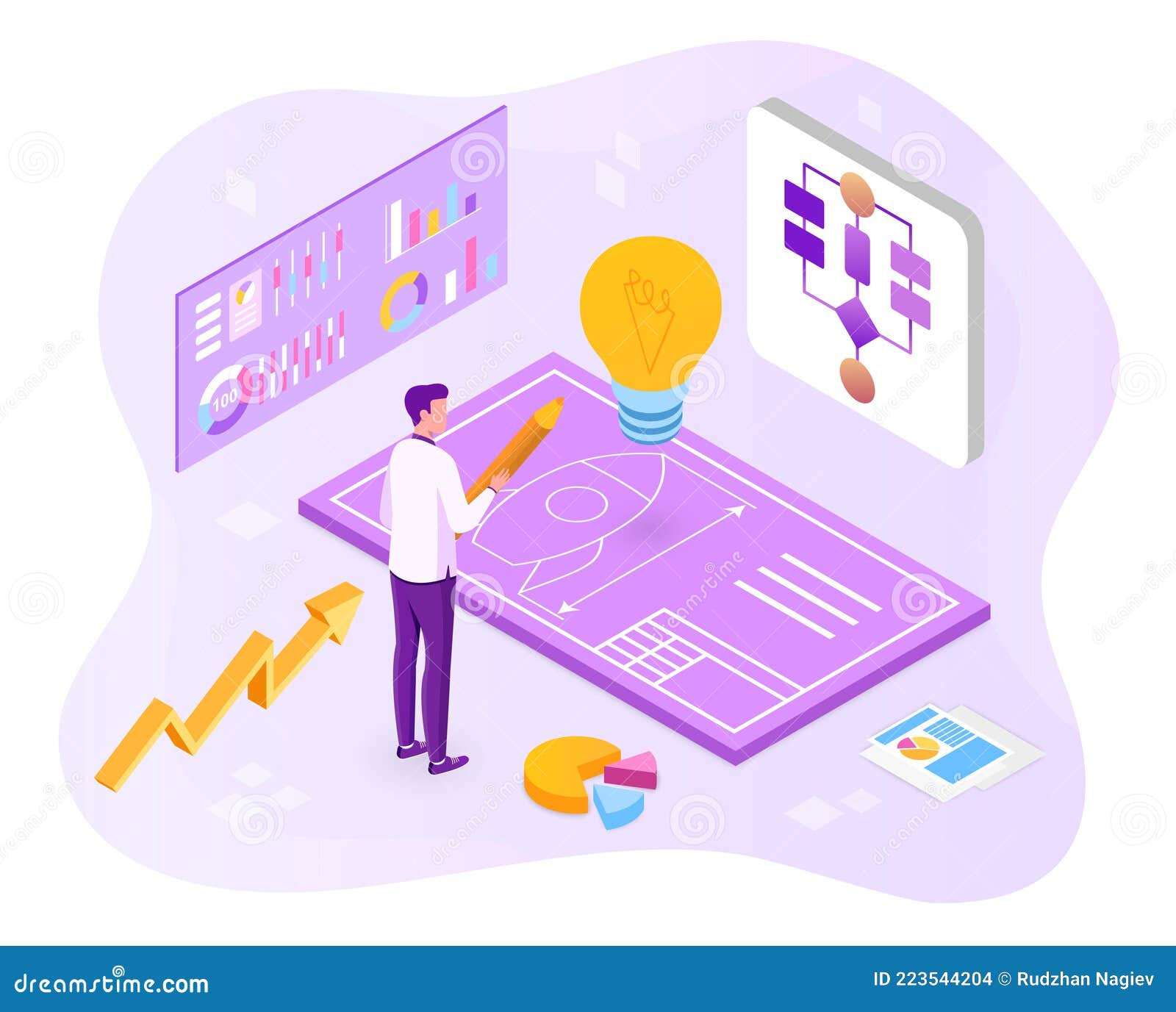 Project Development Concept Stock Vector - Illustration of project ...