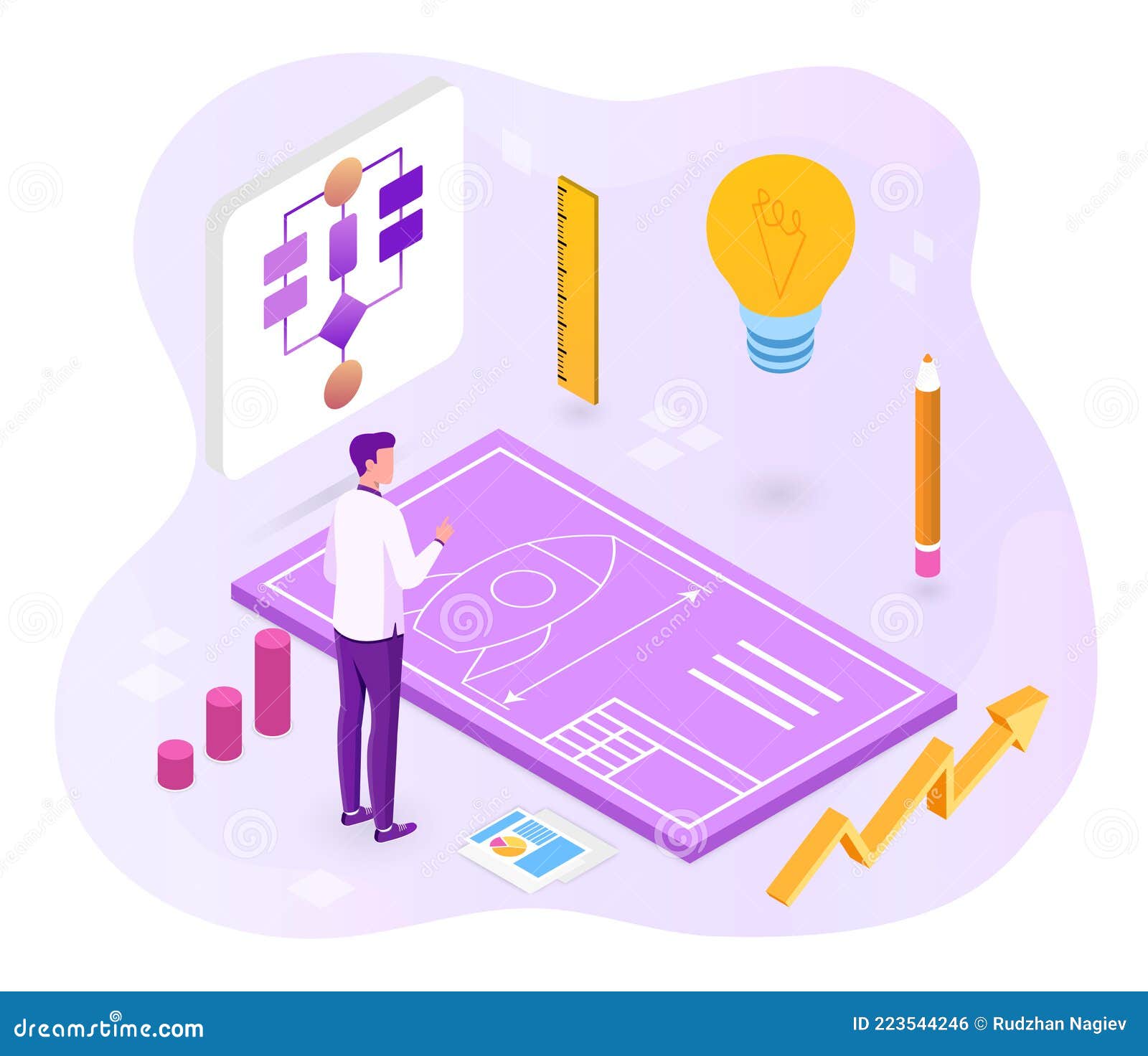 Project Development Concept Stock Vector - Illustration of innovative ...