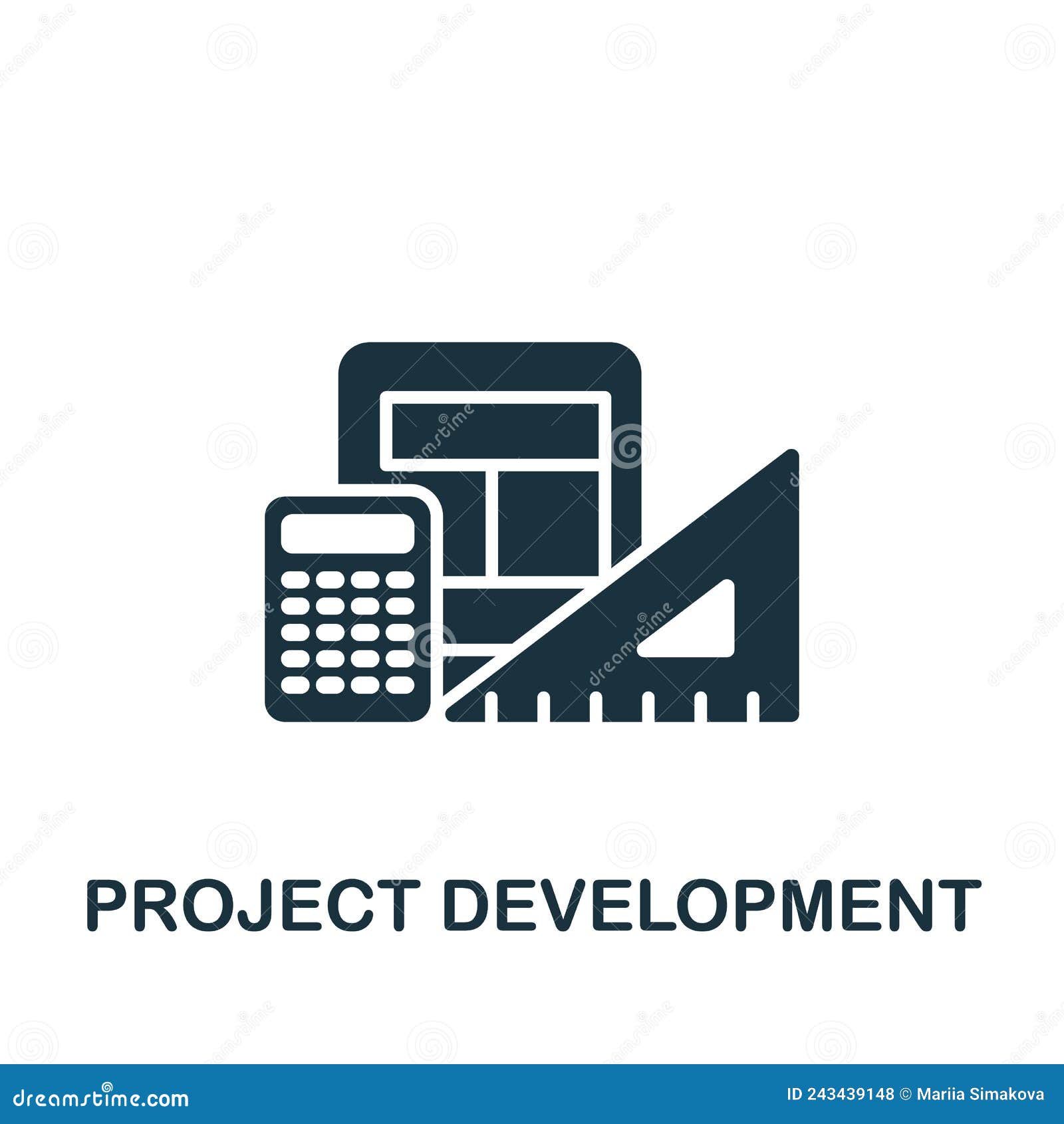 Project Development Icon. Monochrome Simple Icon for Templates, Web ...