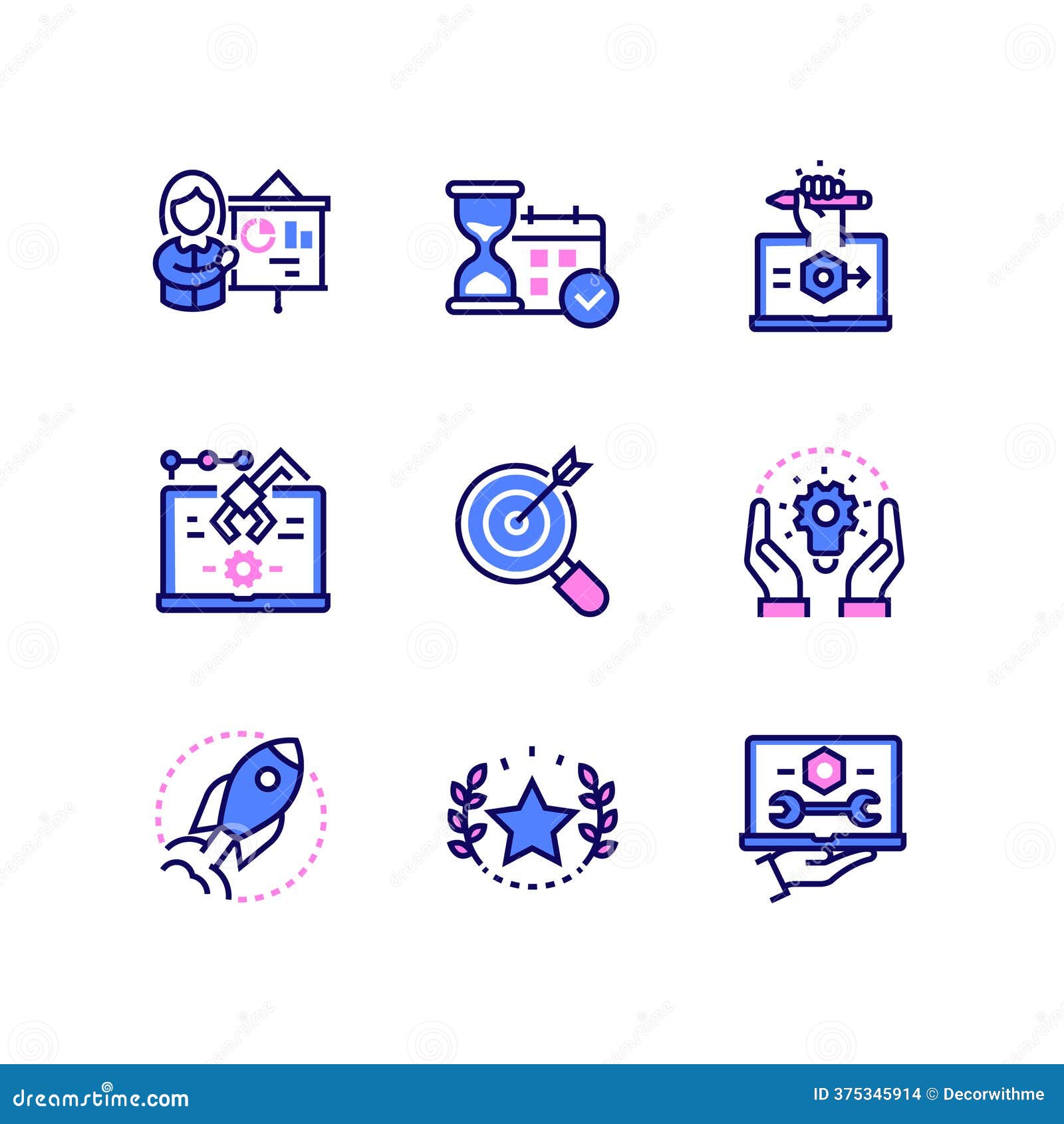 Project Development Plan With Cogwheels Representing Planning Process ...