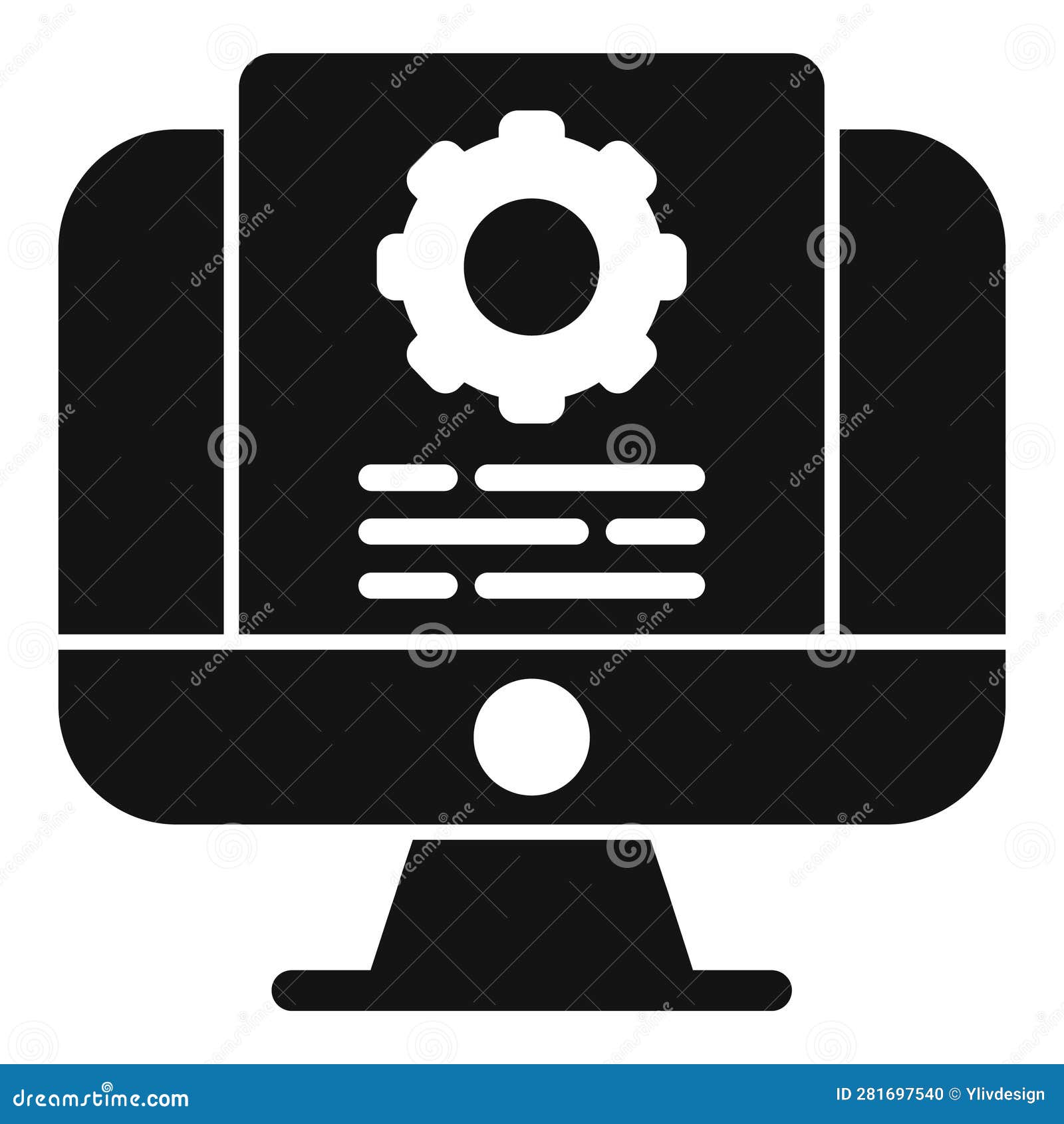 Project Document Icon Simple Vector. Data Support Stock Illustration ...