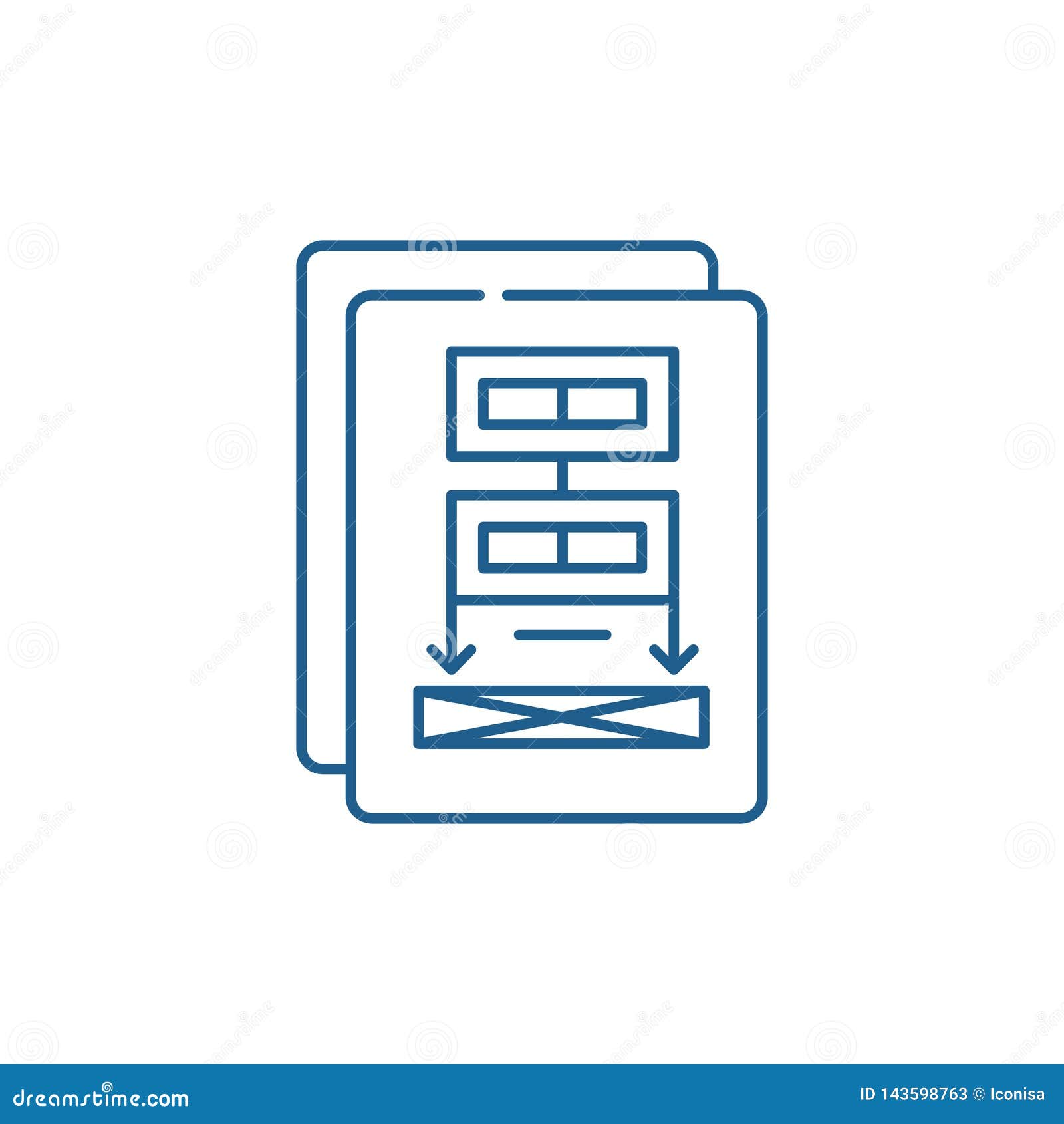 Project Documentation Line Icon Concept. Project Documentation Flat ...