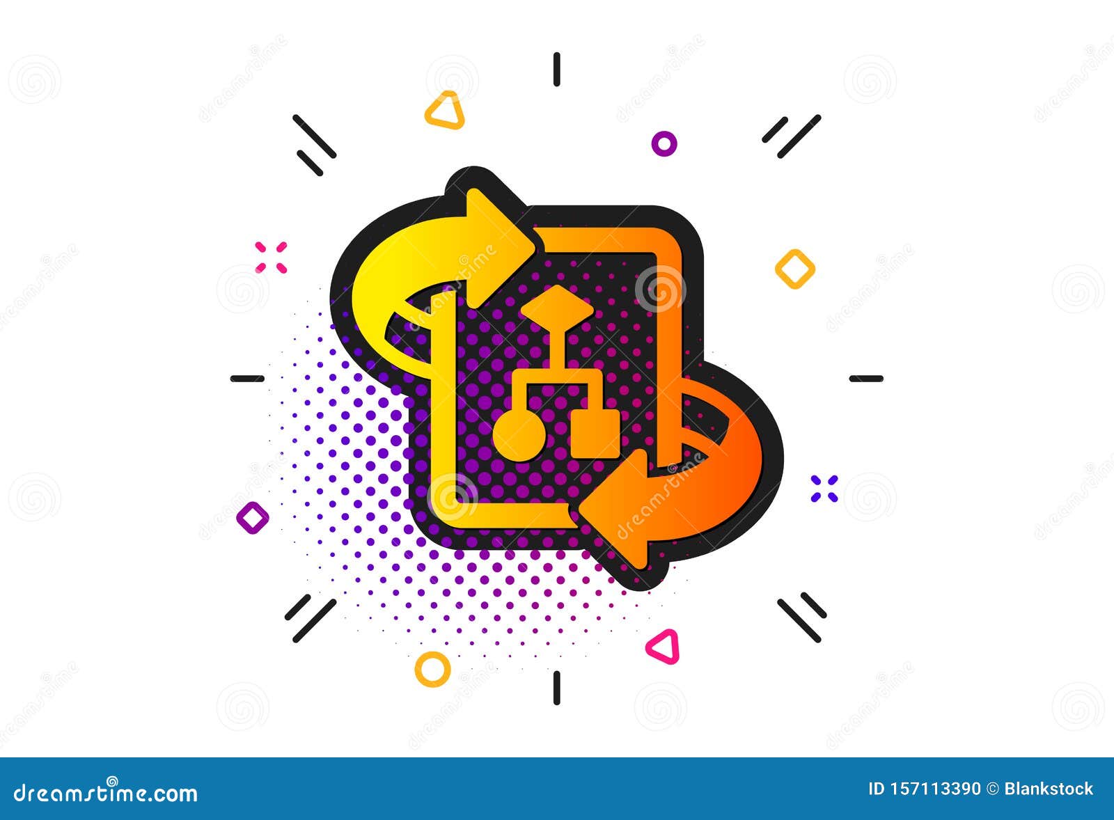 Technical Algorithm Icon. Project Documentation Sign. Vector Stock Vector - Illustration of ...