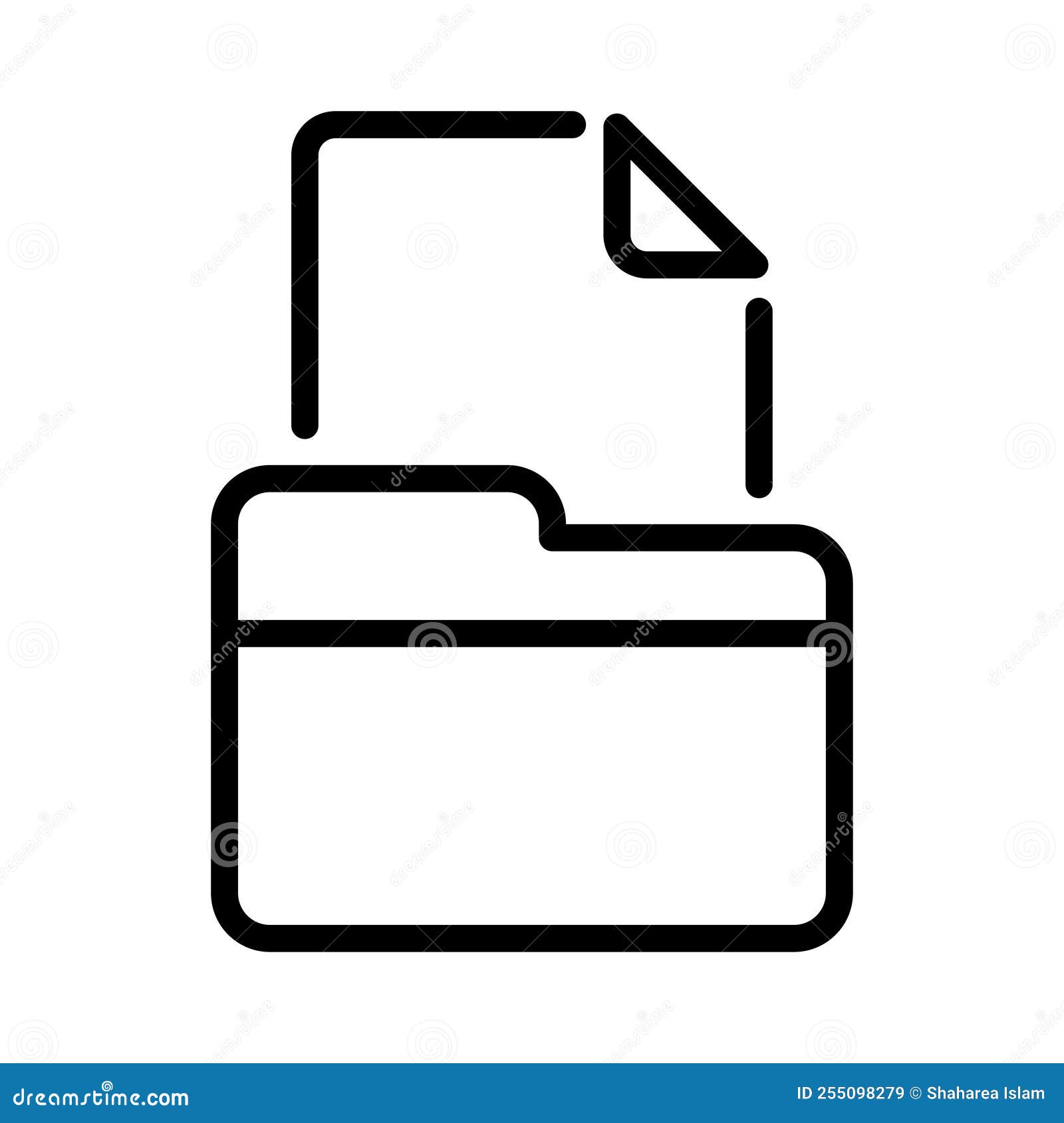 Project documents icon stock vector. Illustration of file - 255098279