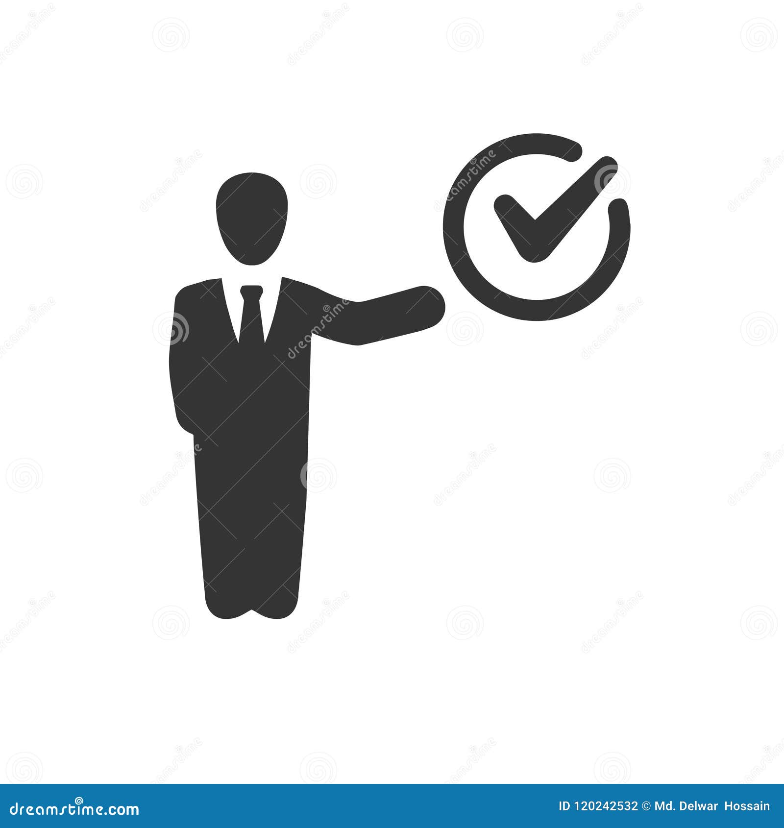 Project Done Icon stock vector. Illustration of finished - 120242532