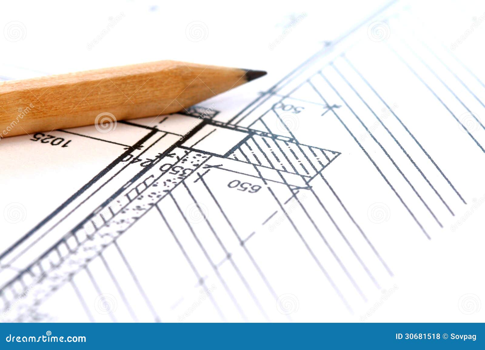 Project drawings stock photo. Image of building, designer - 30681518
