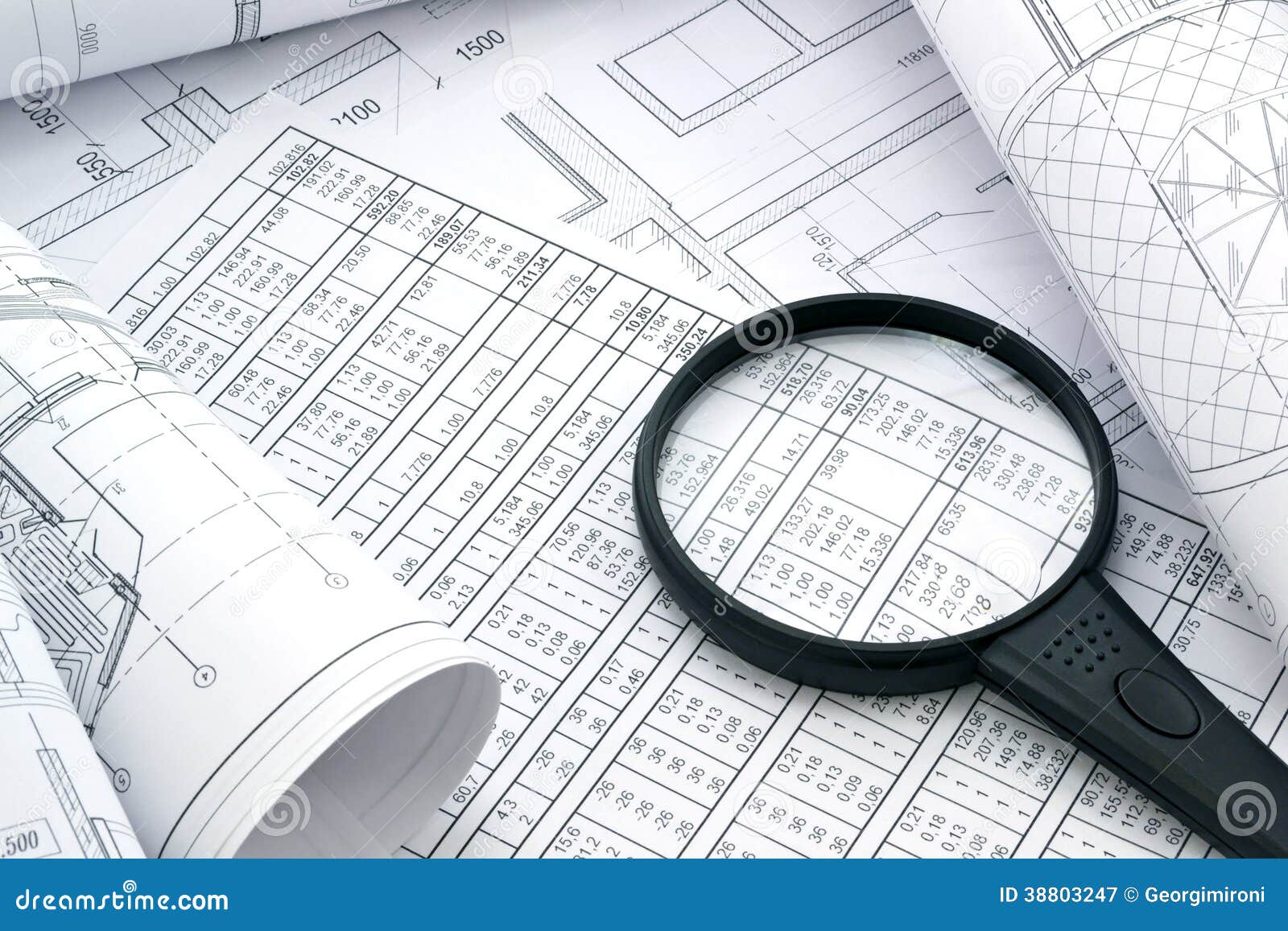 Project drawings stock image. Image of engineering, angle - 38803247