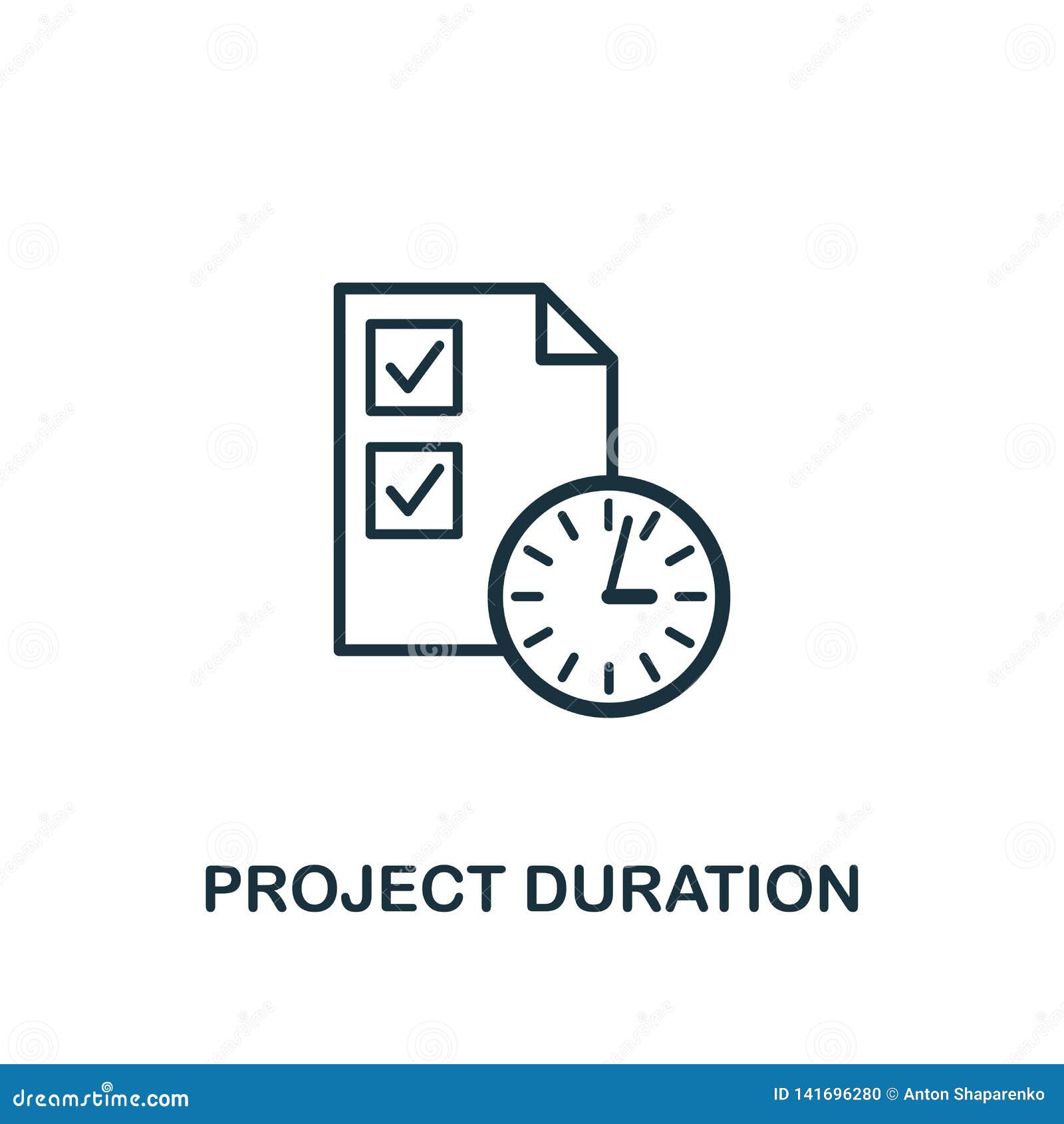 Project Duration Icon. Creative Element Design from Risk Management ... Project Duration Icon. Creative Element Design from Risk Management ...