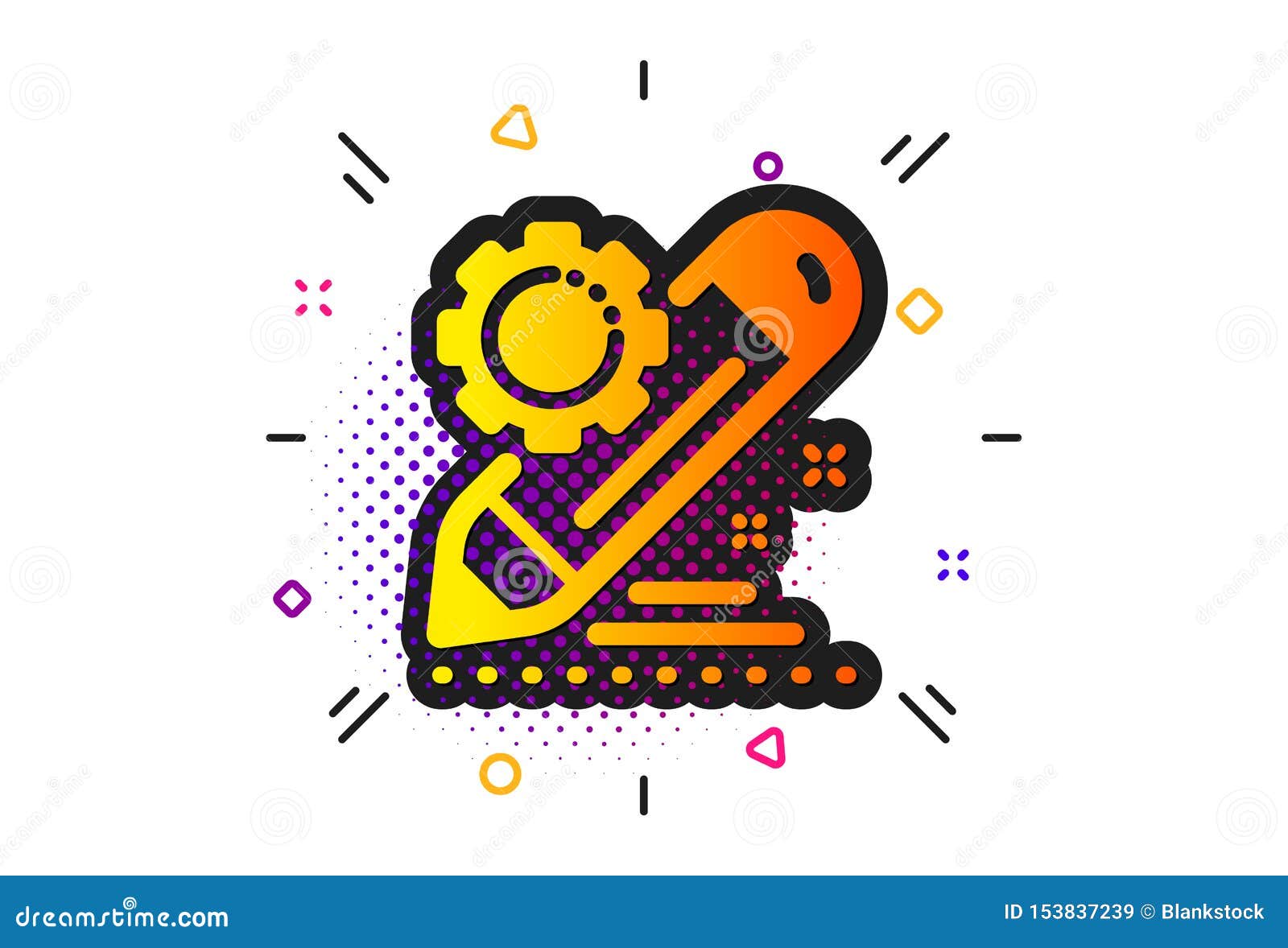 Project Edit Icon. Settings Management Sign. Pencil. Vector Stock ...