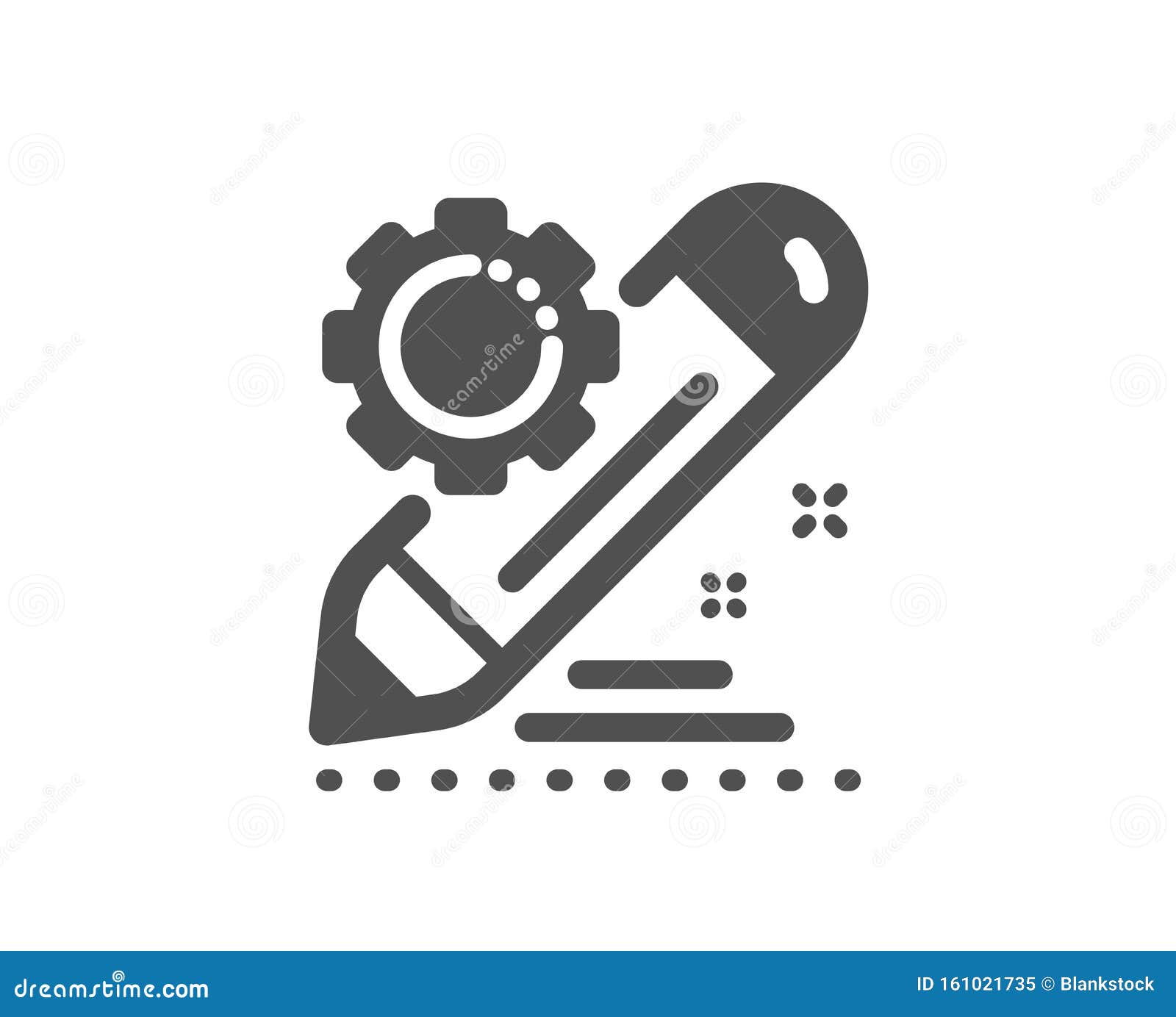 Project Edit Icon. Settings Management Sign. Pencil. Vector Stock ...