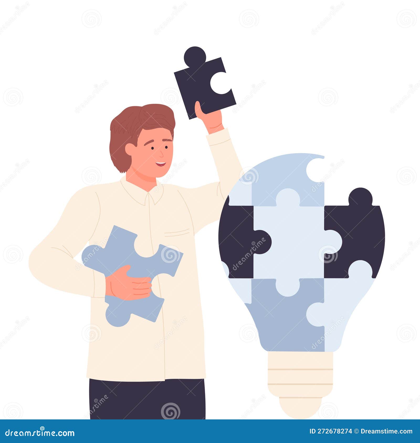 Project effective teamwork stock vector. Illustration of communication ...