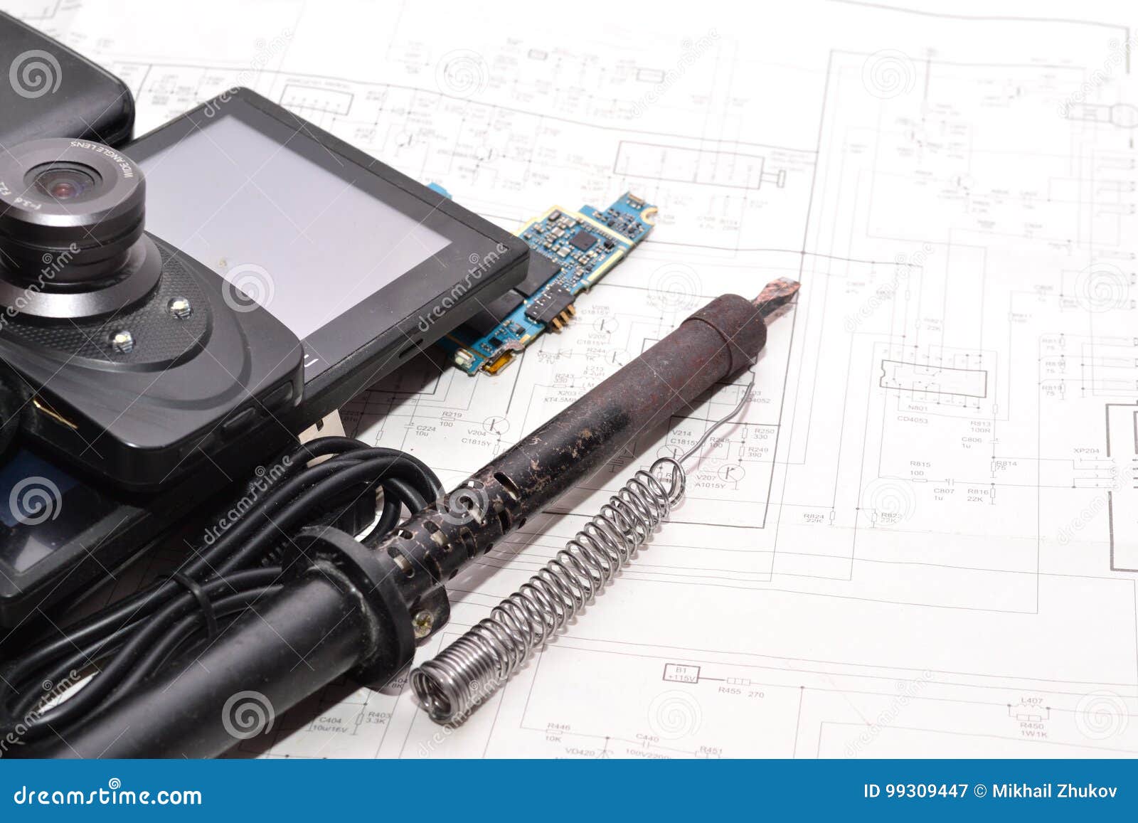 Project Electrical Wiring of the Apartment. Stock Image - Image of ...