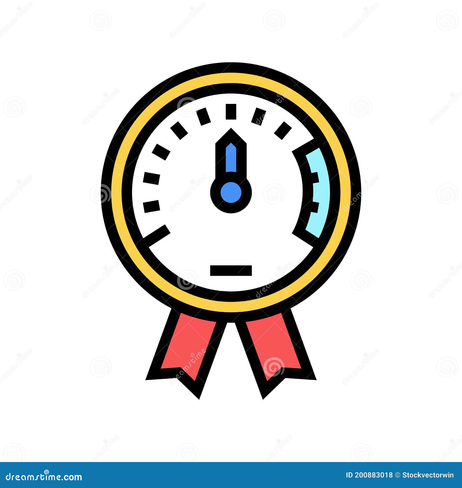 Project Execution on Time Color Icon Vector Illustration Stock Vector ...
