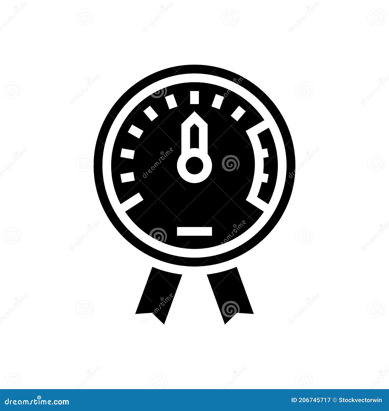 Project Execution on Time Glyph Icon Vector Illustration Stock ...