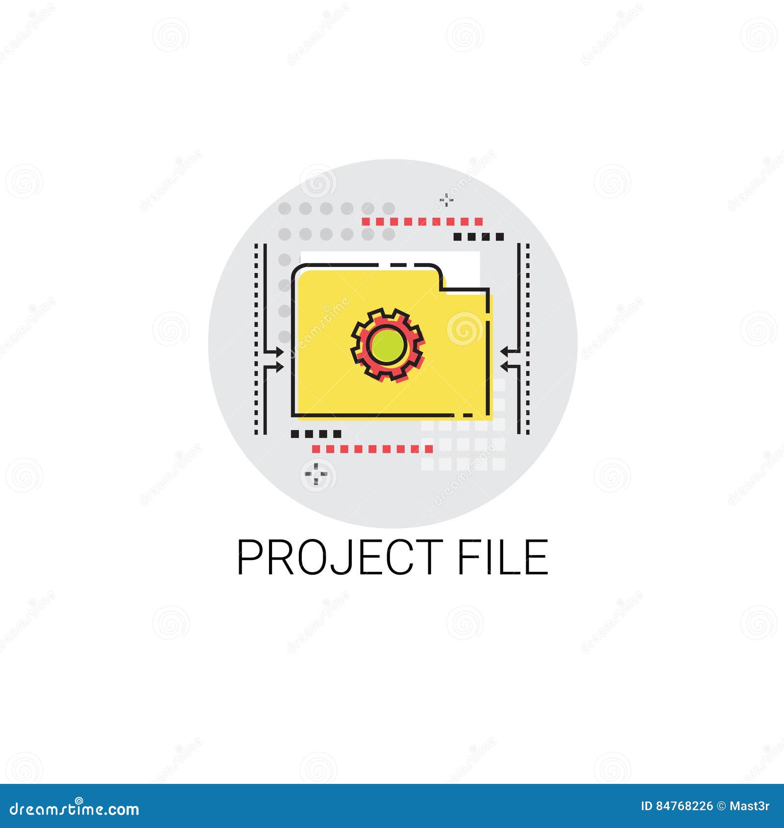 Project File Design Develepment Icon Stock Vector - Illustration of ...