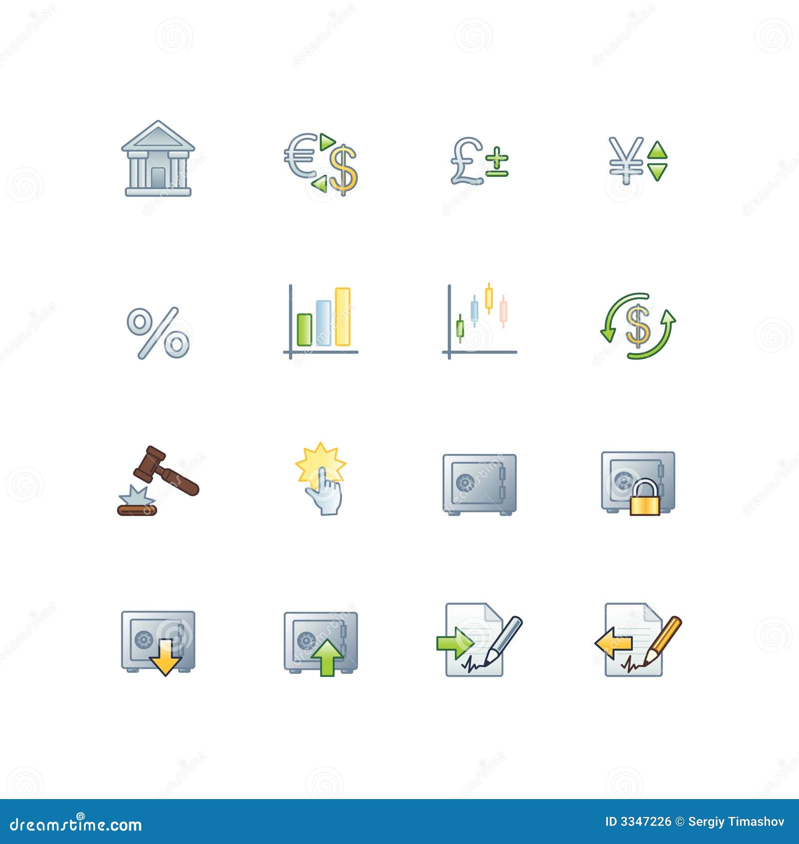 Project Finance Infographics Linear Icons Collection Royalty-Free Stock ...