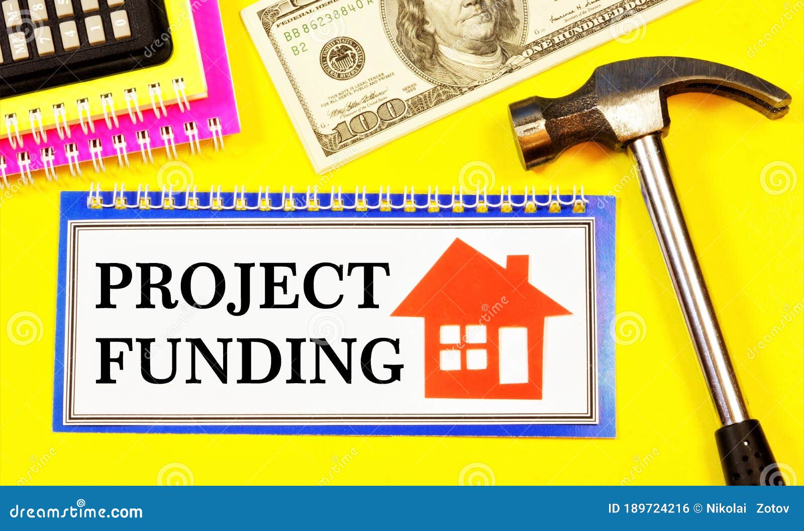 Project Financing-text Label in the Planning Notebook. Stock Photo ...