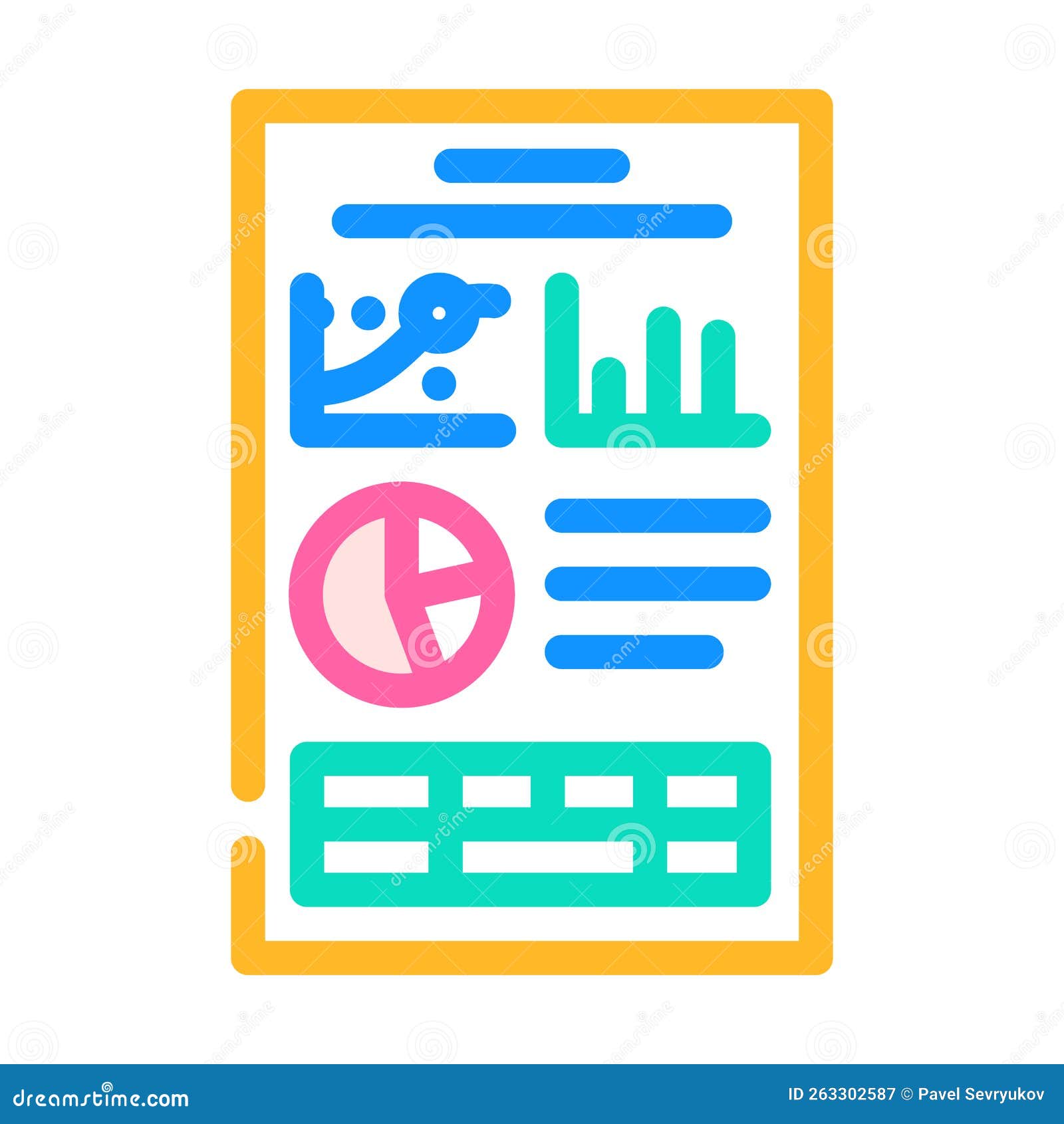 Project Folder Color Icon Vector Illustration Stock Vector ...