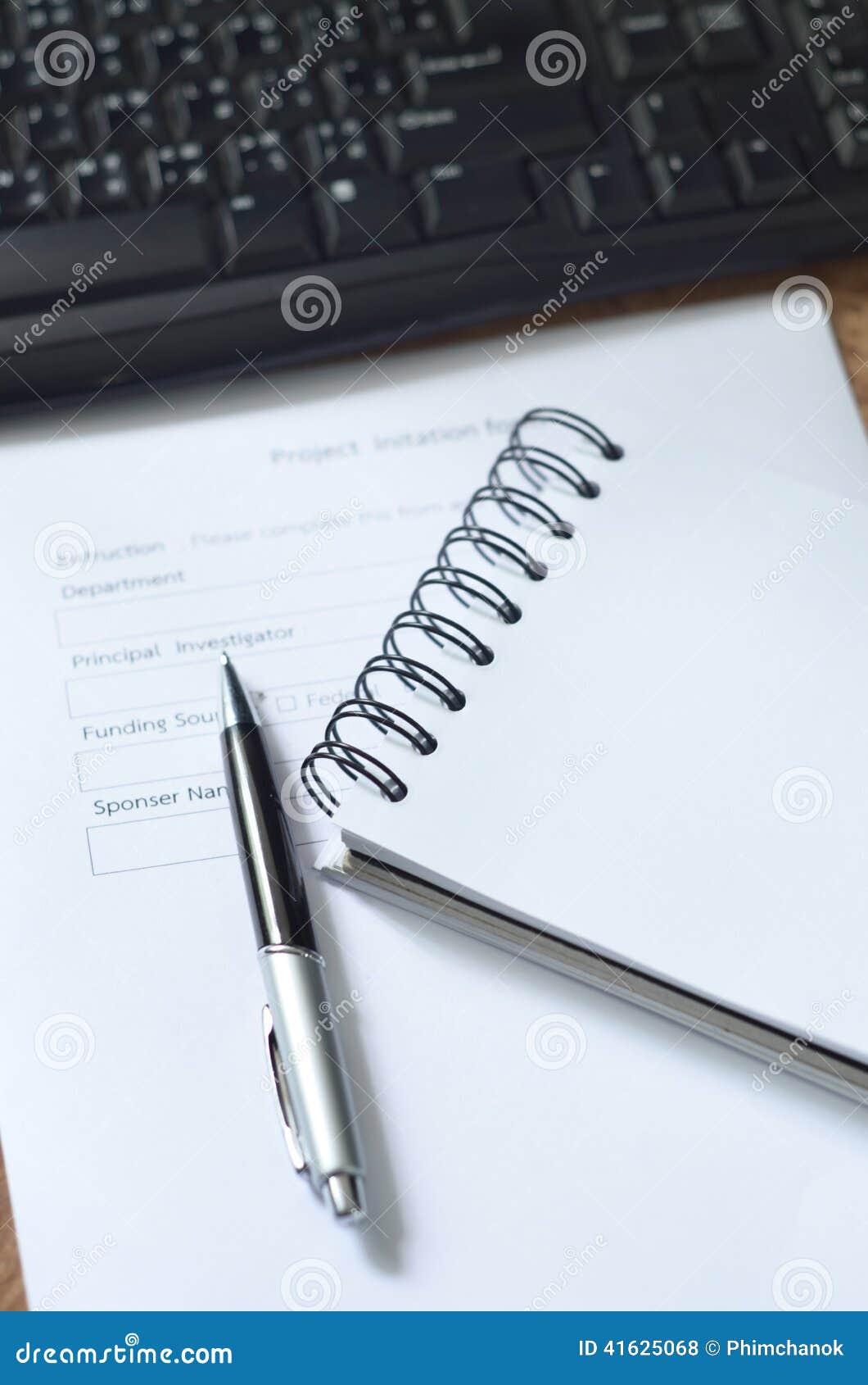 Project form stock photo. Image of invitation, work, blank - 41625068