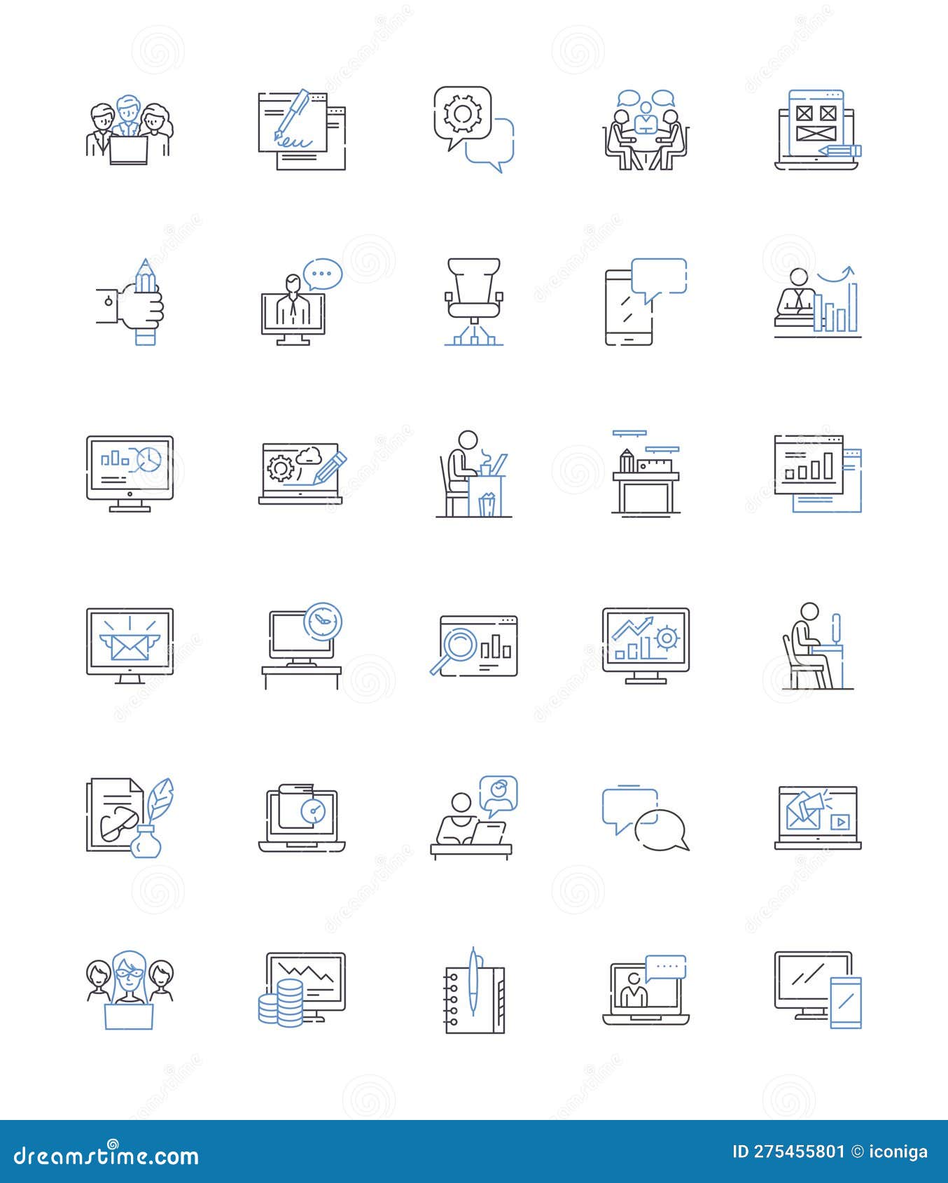 Project Framework Line Icons Collection. Methodology, Framework, Structure, Architecture ...