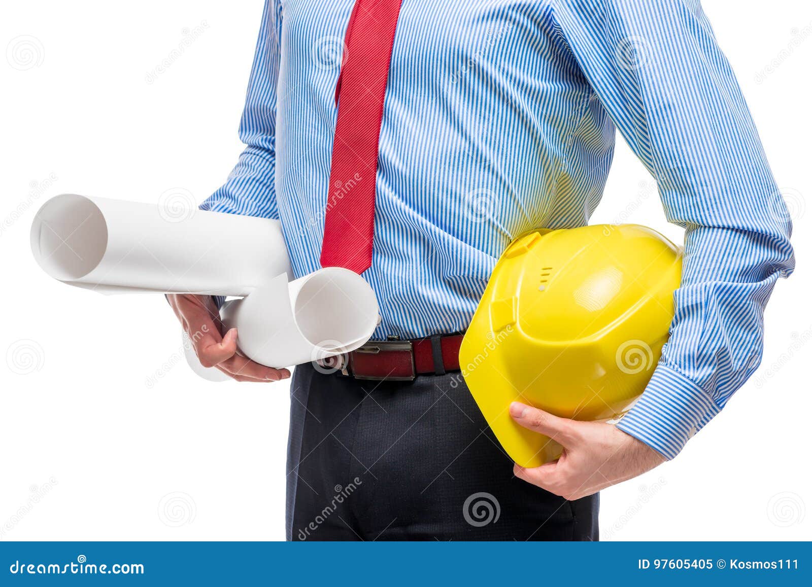 Project of a House on Paper and a Protective Helmet in the Hands Stock ...